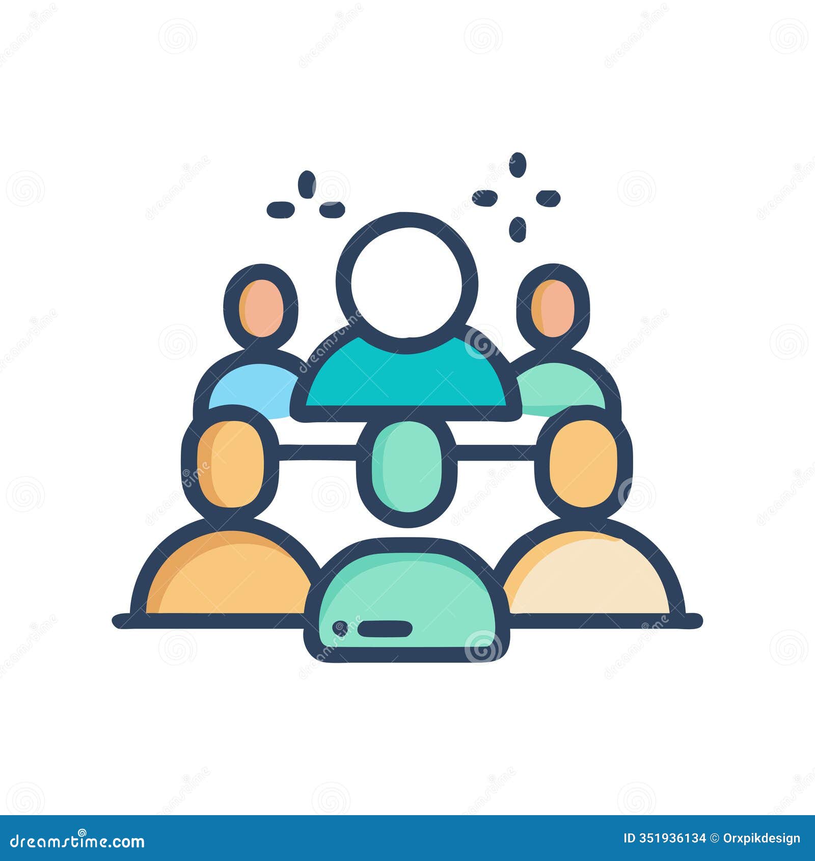 Educational Focus Group Icon Stock Vector - Illustration of online ...