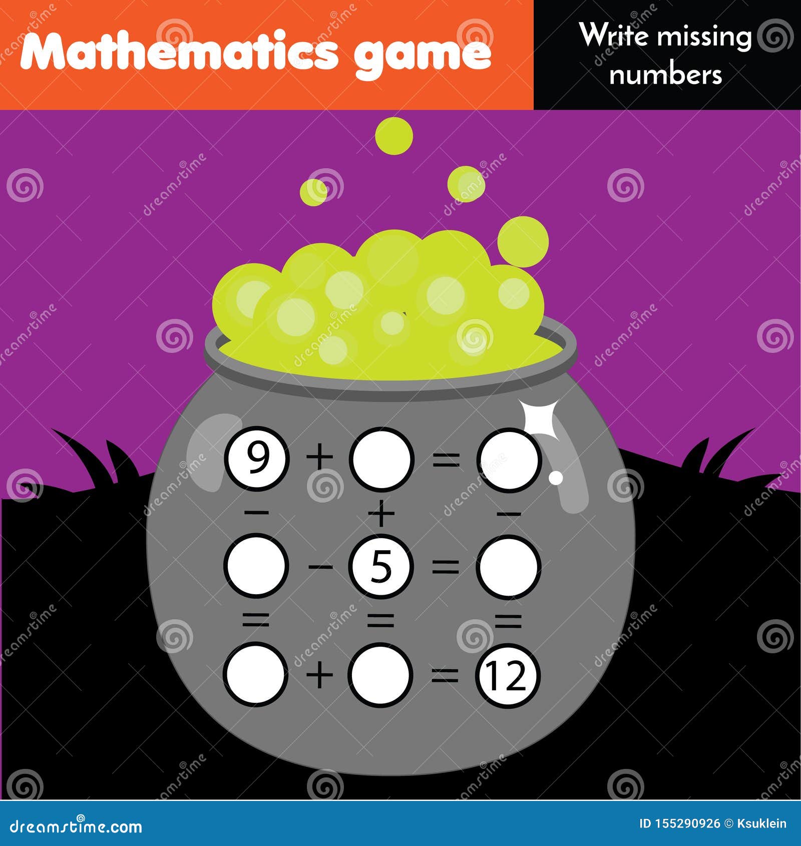 Mathematics Worksheet. Educational Game For Children. Learning Counting ...