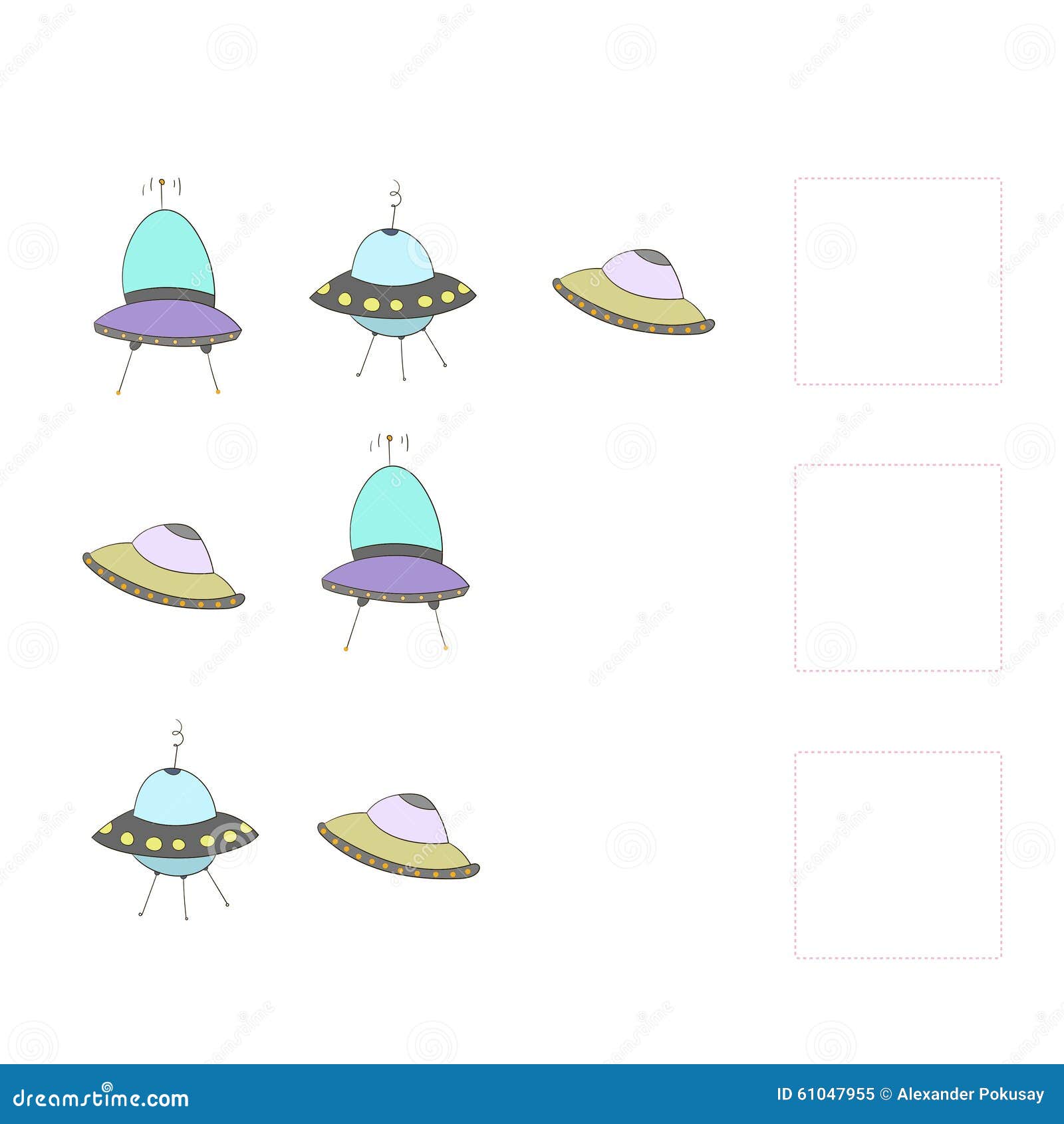 Educational Game Draw the Missing Vector Stock Vector - Illustration of ...