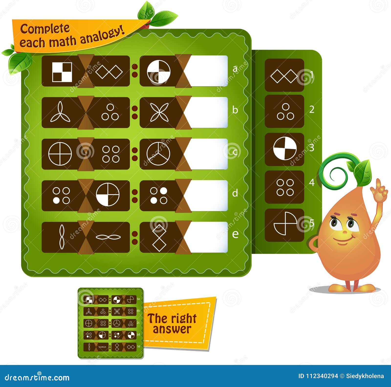 Shape math analogy stock illustration. Illustration of development ...