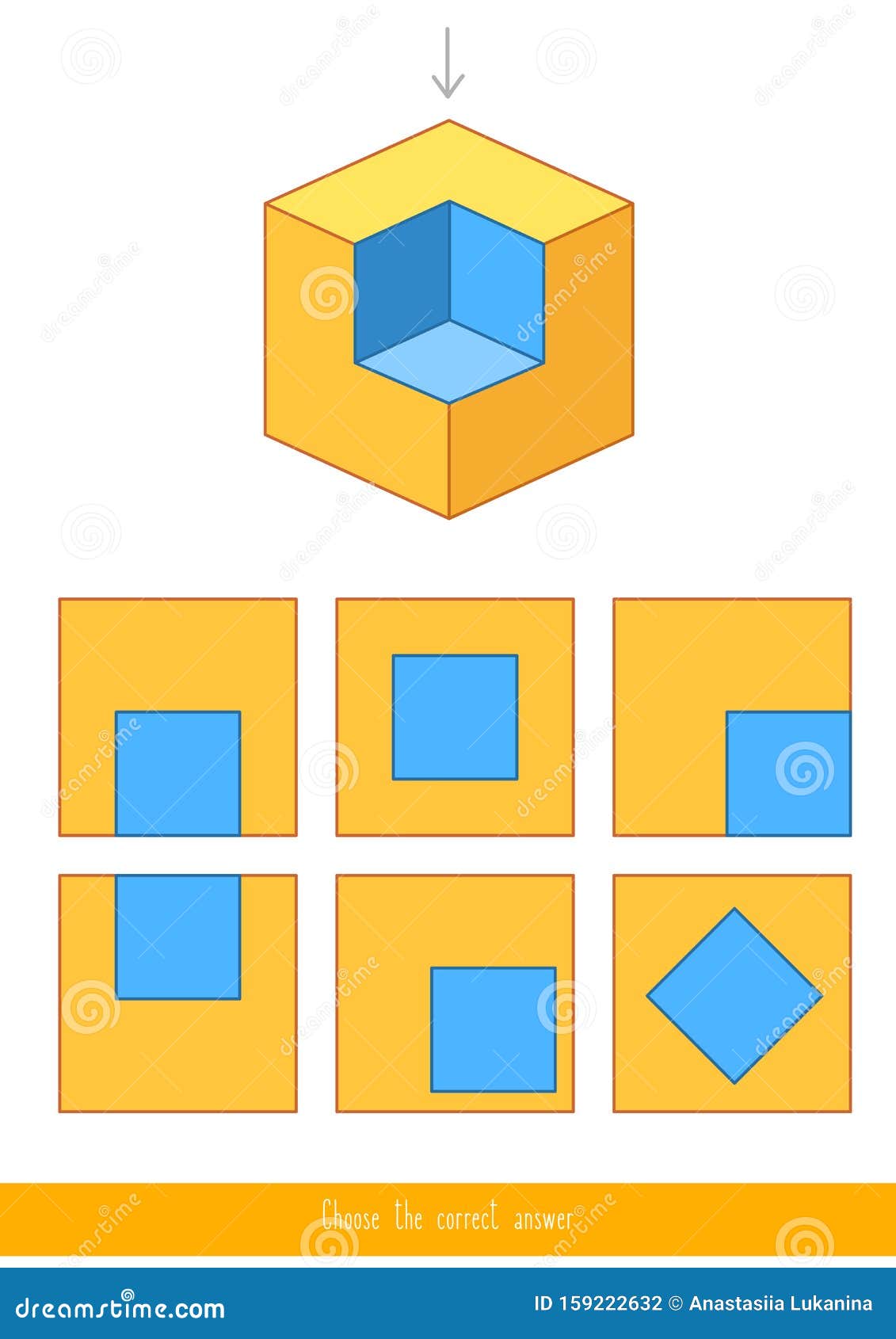Educational Game for Kids. Find the Correct Answer Stock Vector ...