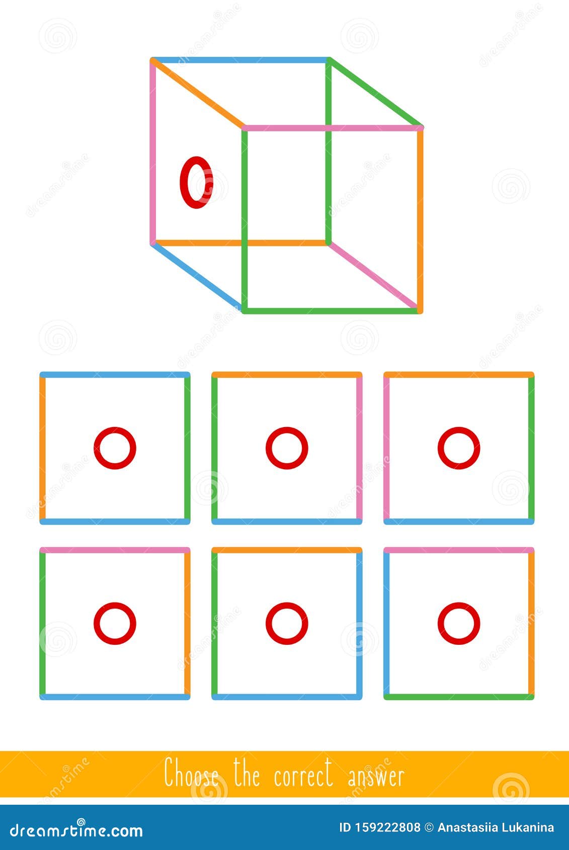 Educational Game for Kids. Find the Correct Answer Stock Vector ...