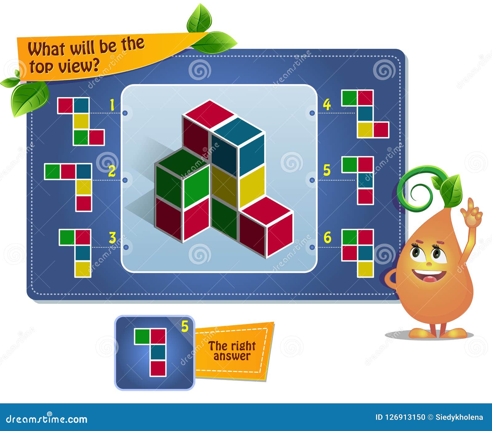 Educational game top view stock illustration. Illustration of brain ...