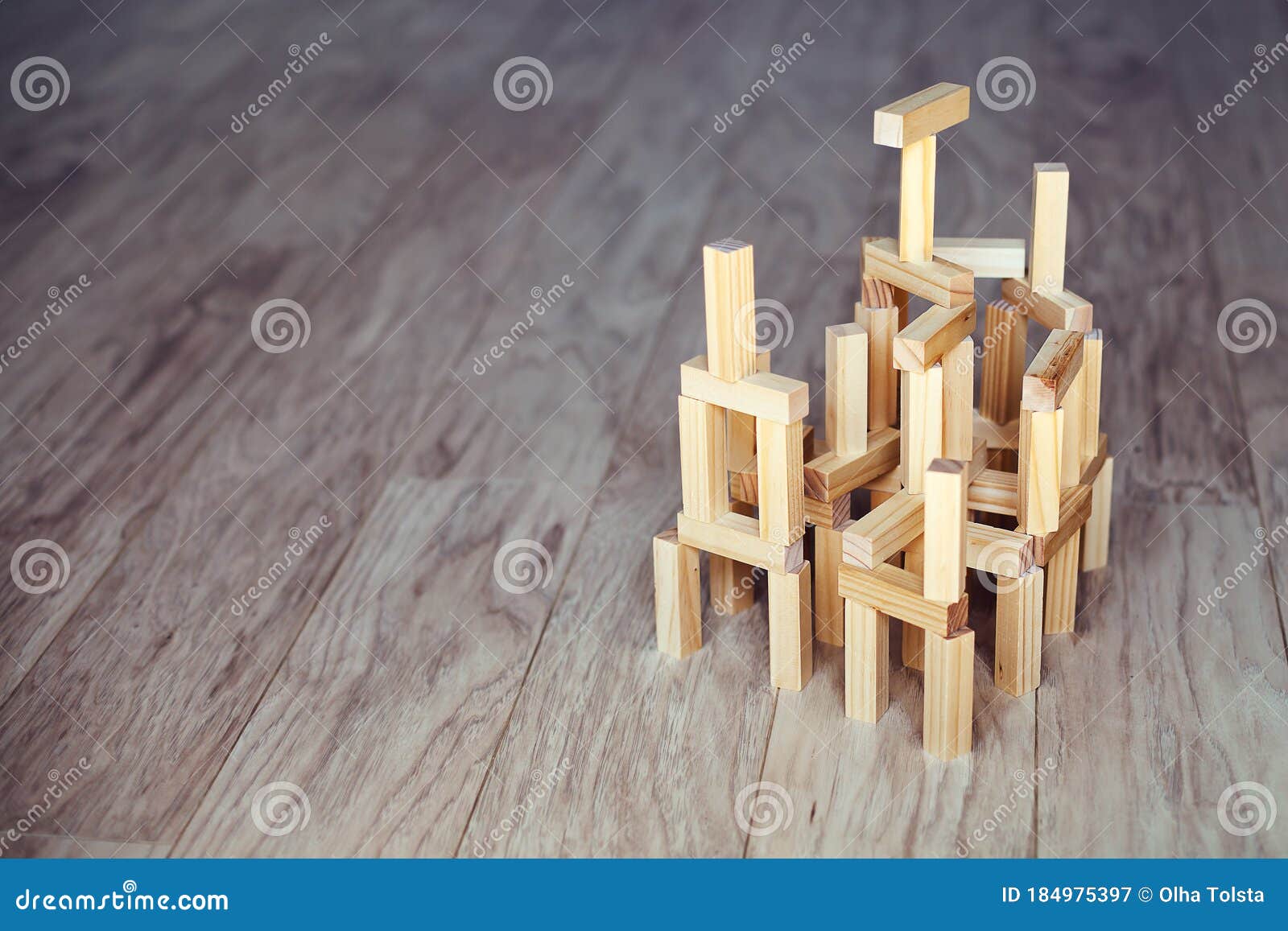 Educational Games for Children. we Build Complex Structures from Wooden ...