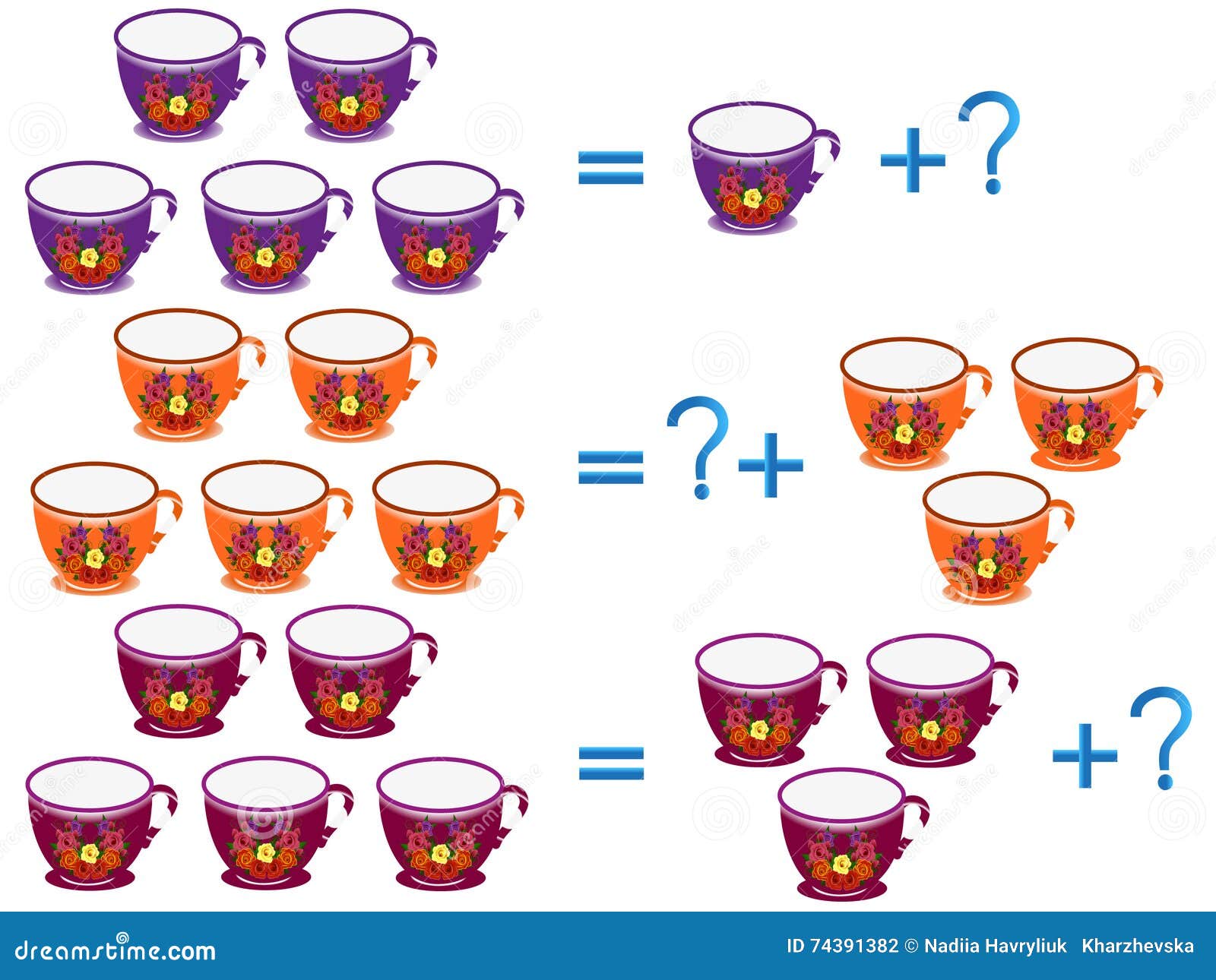 Educational Games for Children, on the Composition of the Five, Example ...