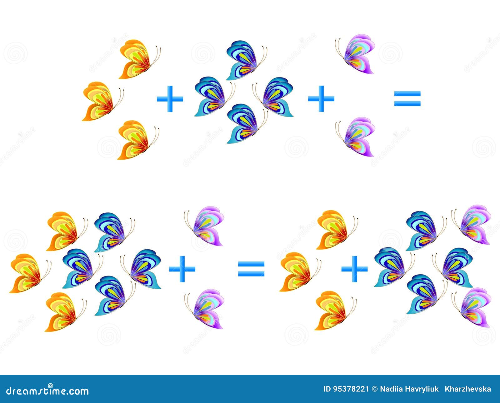 Educational Games for Children. Differently Calculate the Sum of the ...