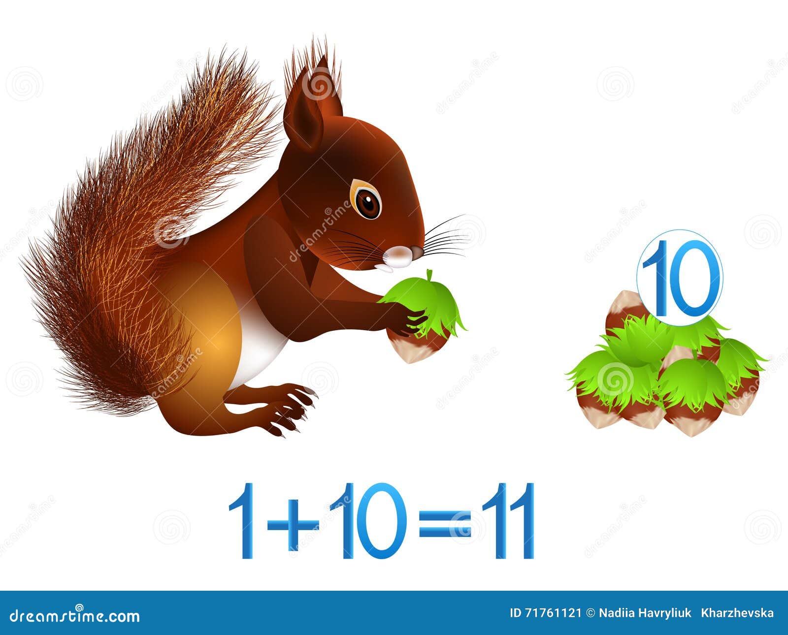 Educational Games for Children, Mathematical Addition, Example with a ...