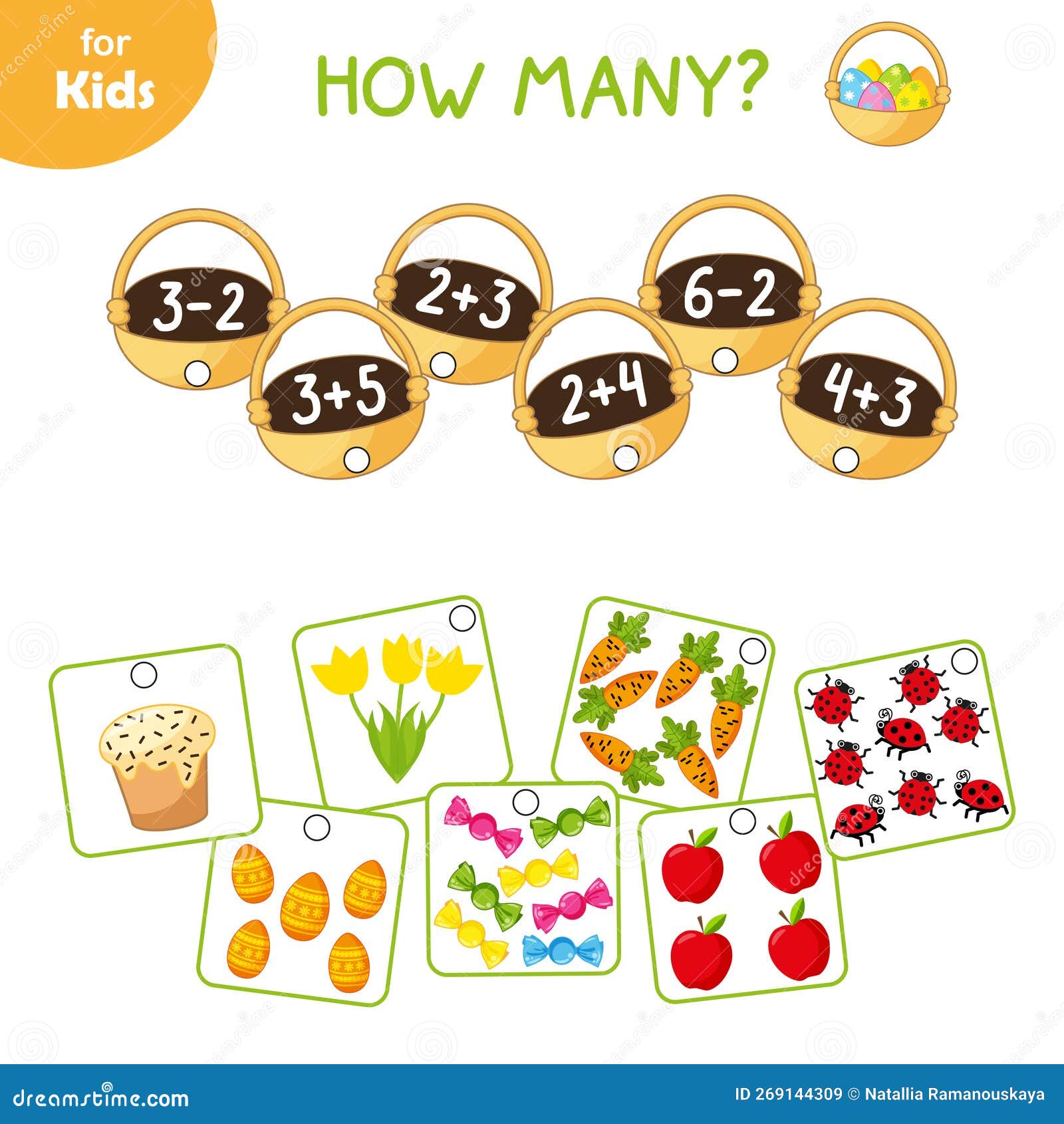 Educational Games for Children. Solve the Problem, Connect the Pictures ...