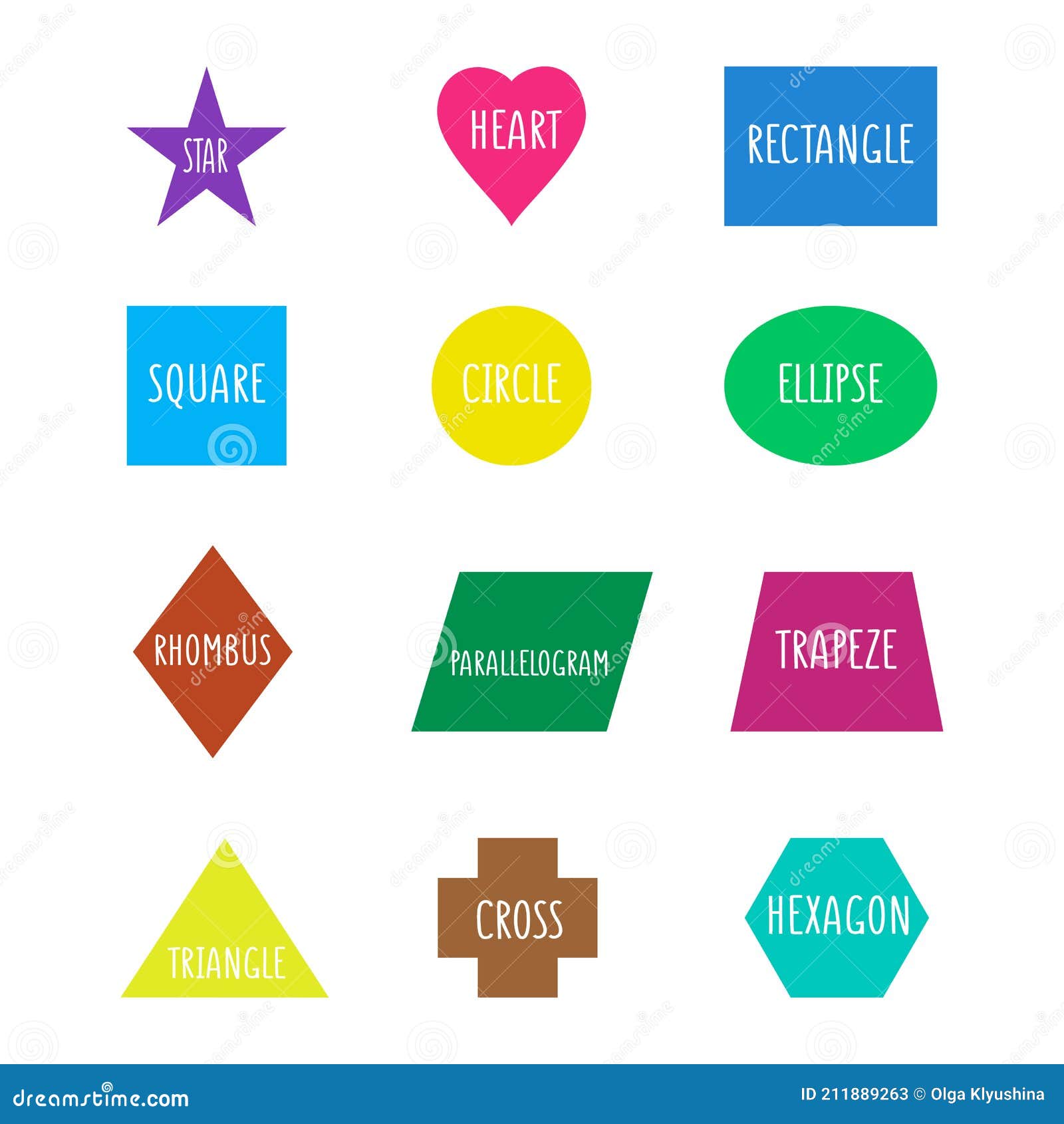 Educational Geometric Shapes Set. Understanding of Geometry Poster for ...