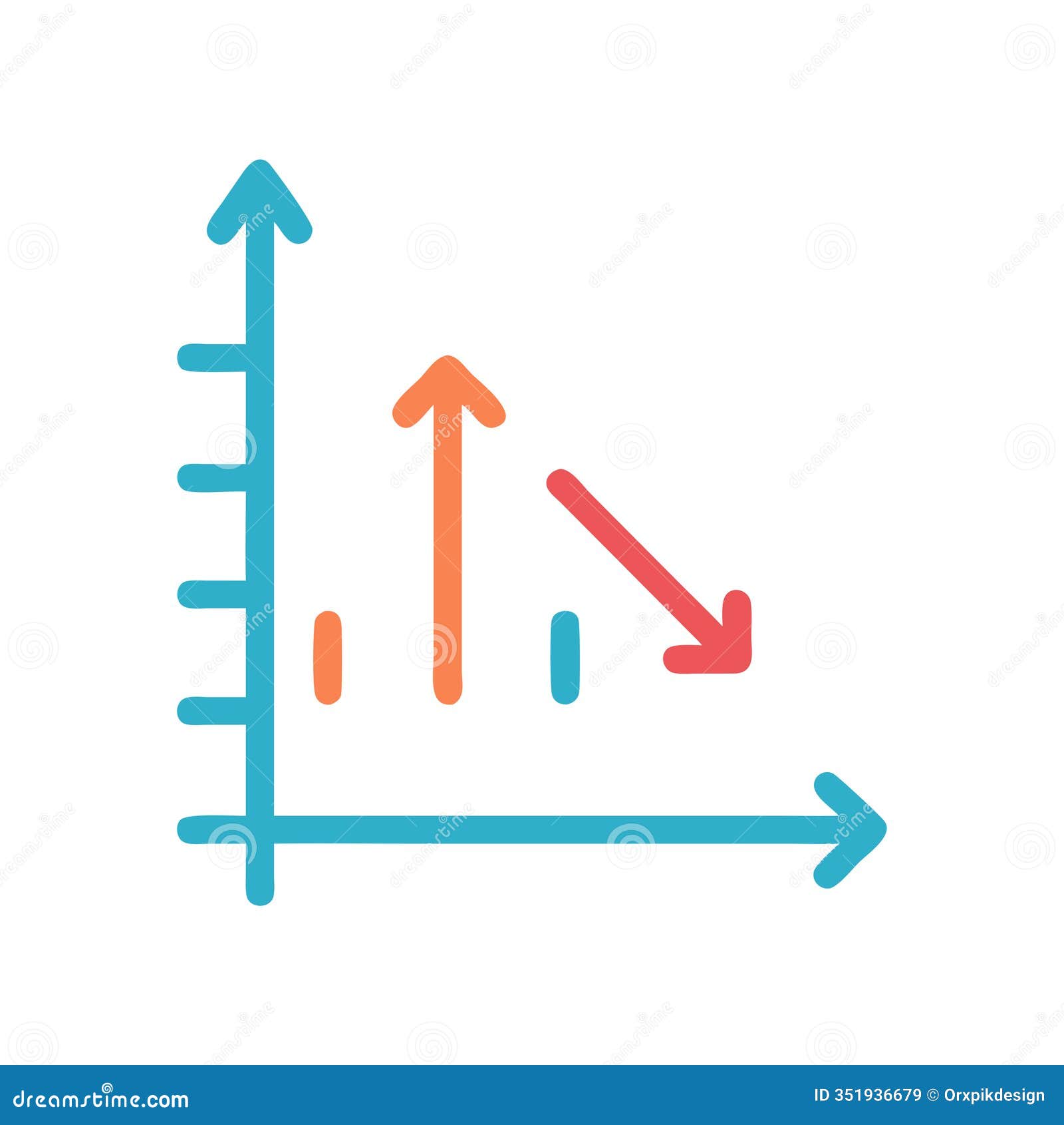 Educational Graph Axis Icon Stock Vector - Illustration of online ...