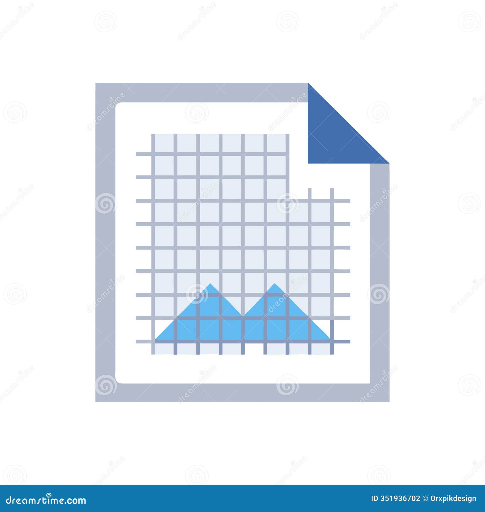 Educational Graph Paper Icon Stock Vector - Illustration of flat ...