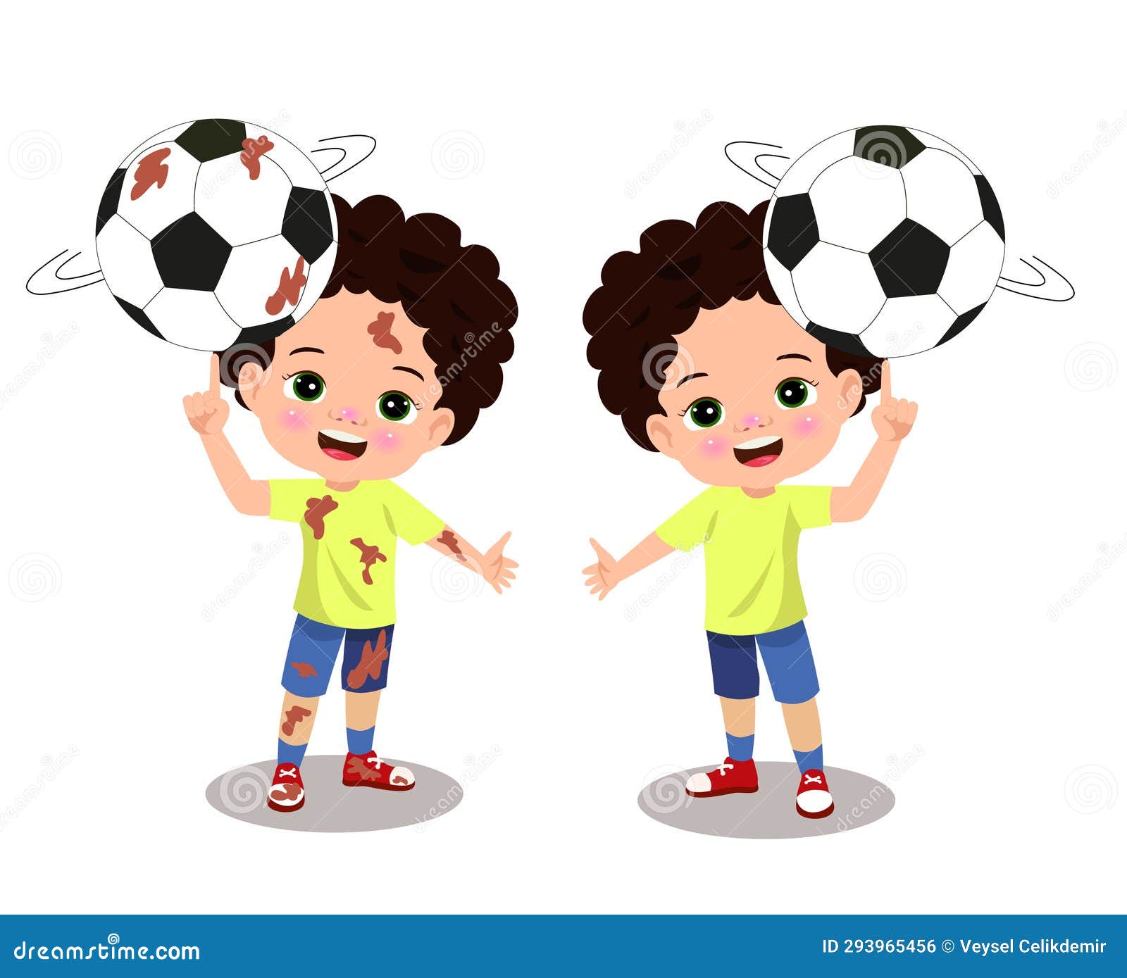 Educational Illustration for Kids that Teaches the Opposites of Clean ...