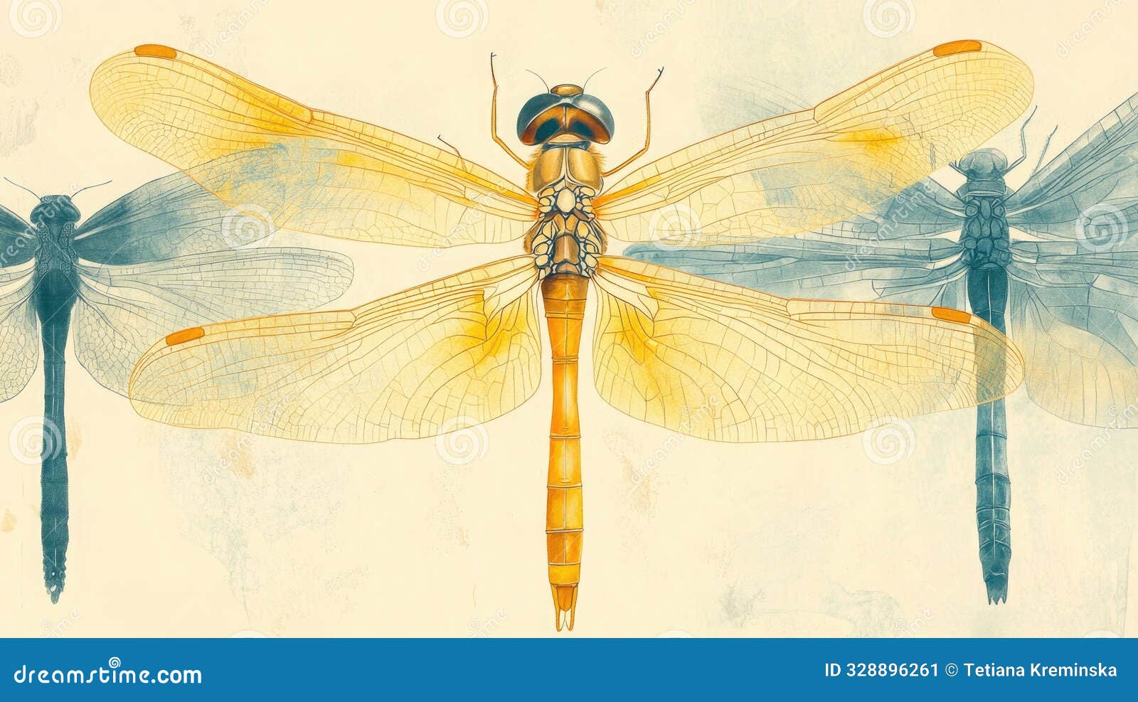 Educational Infographic on Dragonfly Swarms Featuring Illustrations ...
