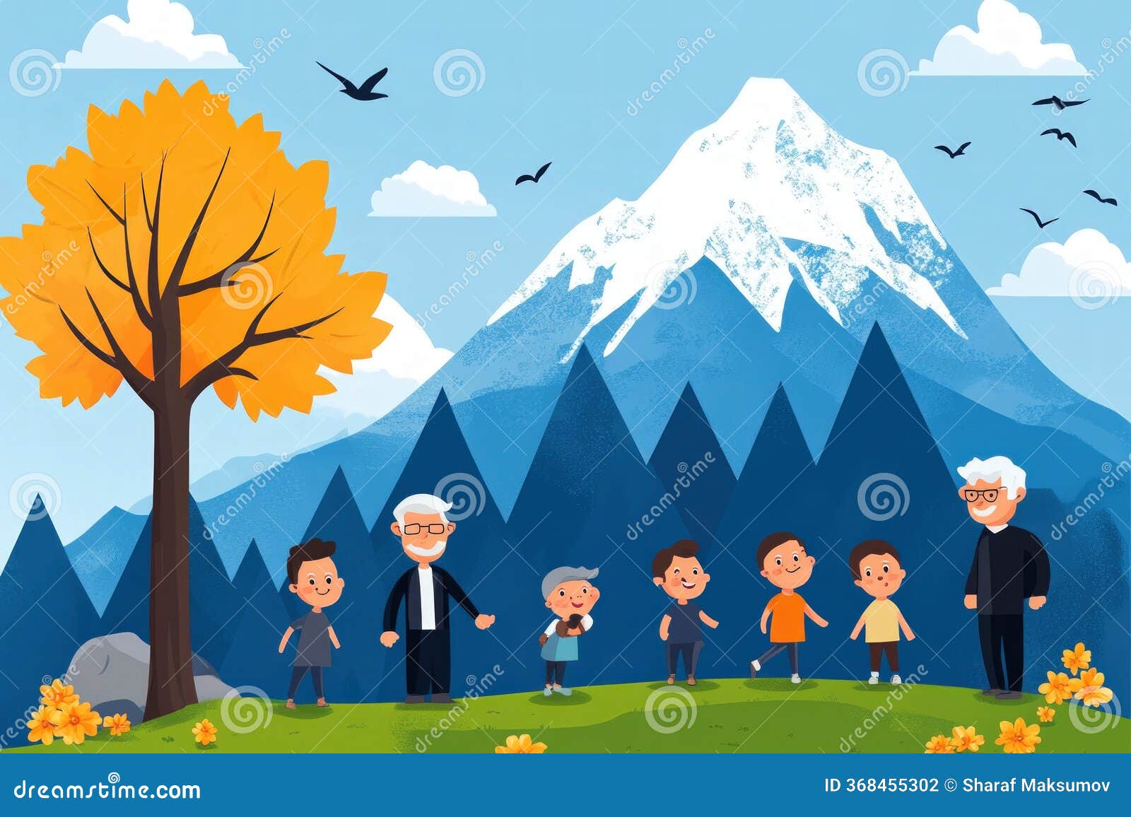 An Educational Infographic Illustrating The Stages Of Human Lifespan ...