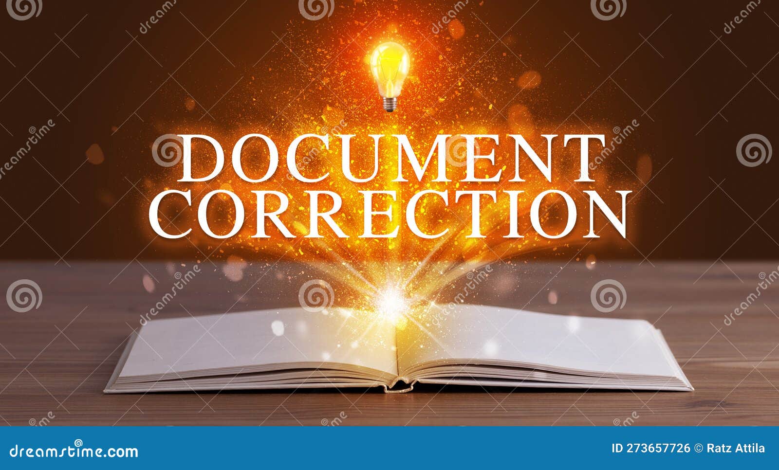 Educational Inscription Coming Out from an Open Book Stock Photo ...