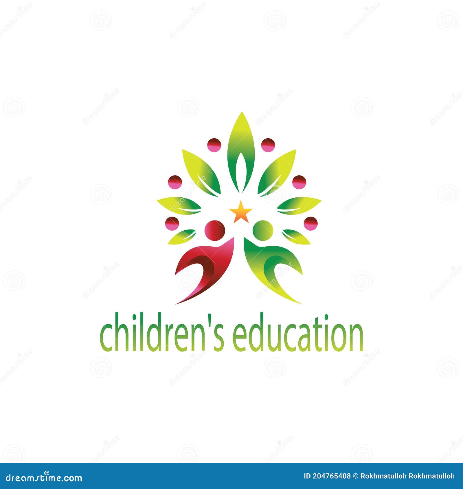 Educational Logo for Kid, Colorful Illustration, Vector Design Concept ...