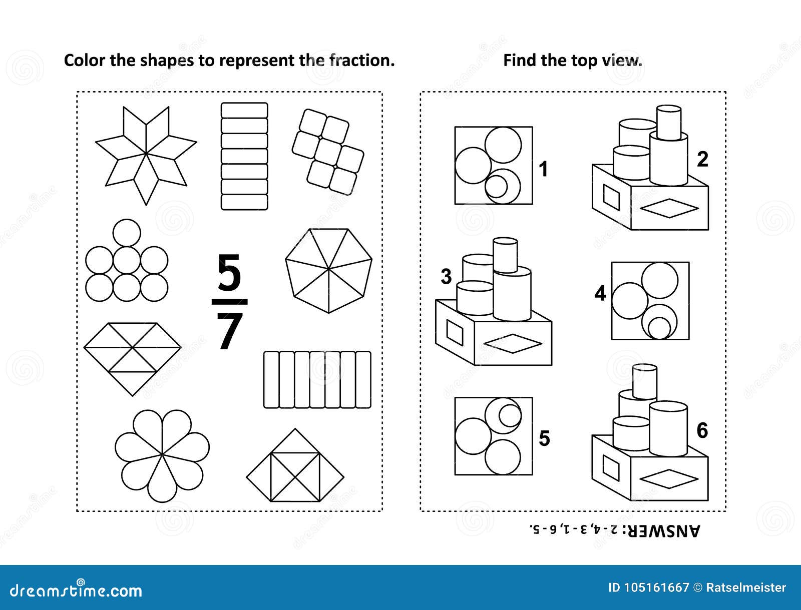 Fraction Kite Template