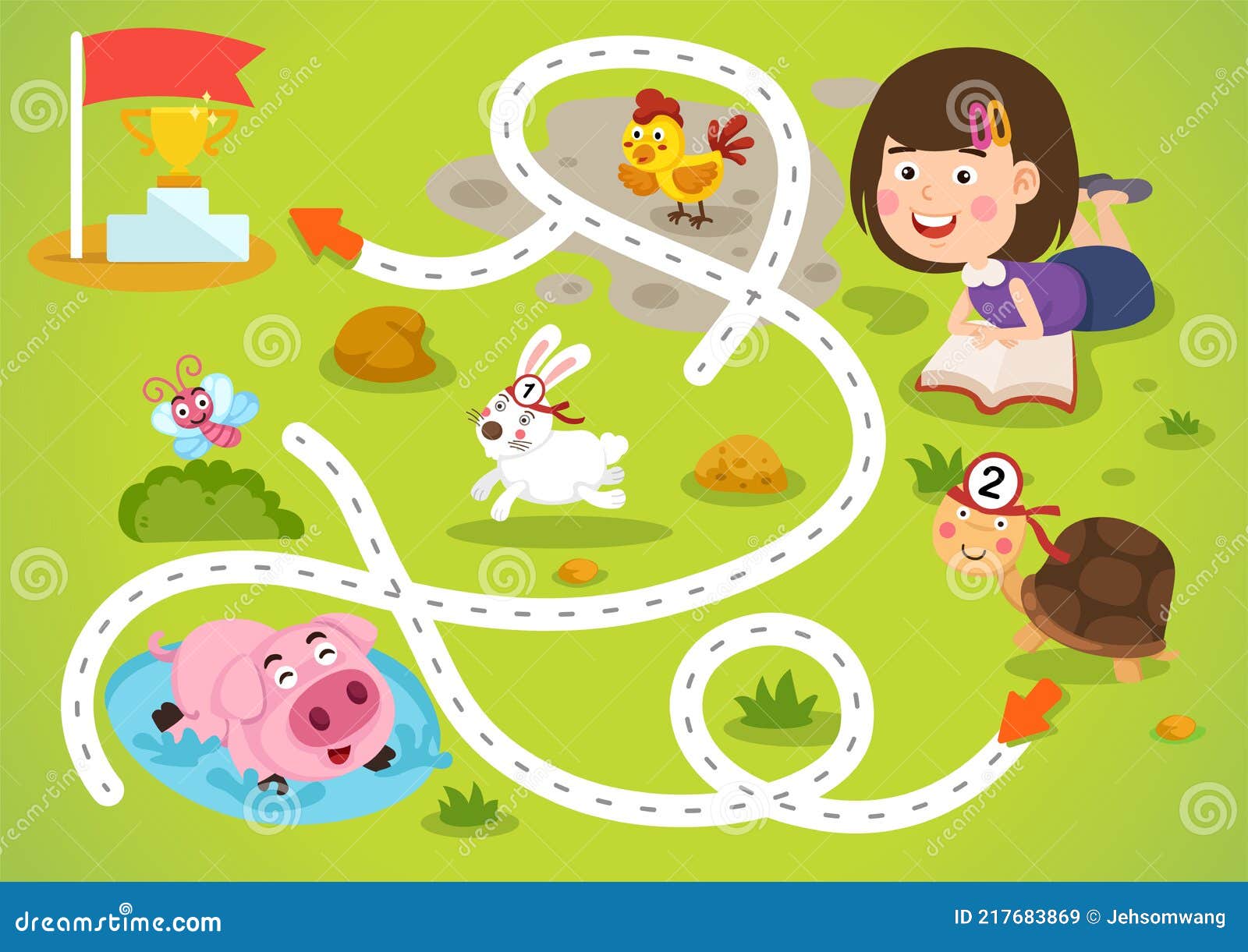 Educational Maze Game for Children Stock Vector - Illustration of maze ...