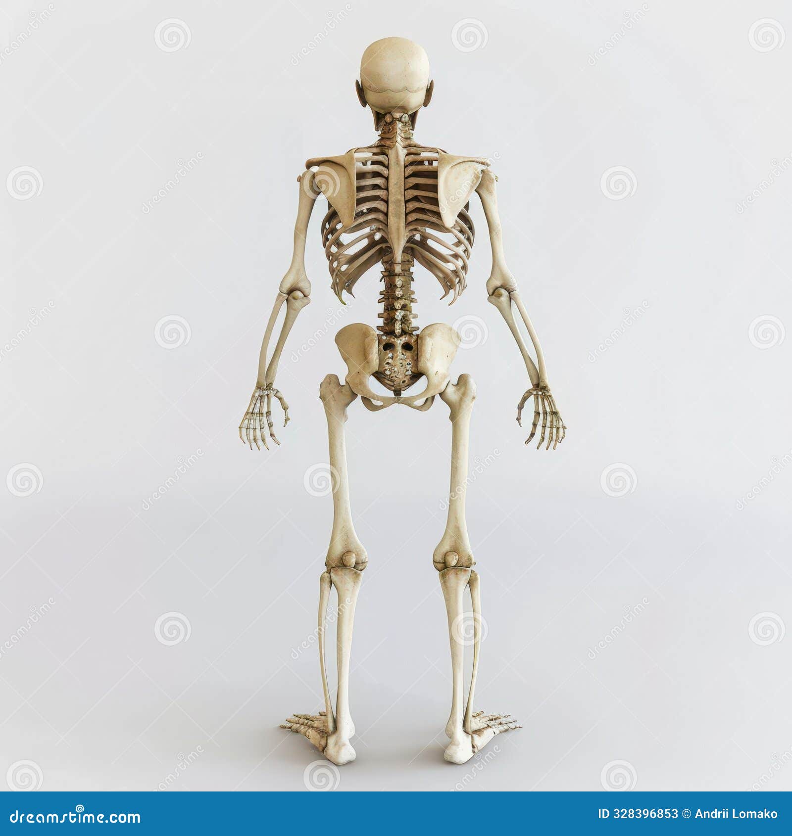 Educational Model of Human Skeleton Displayed in Neutral Environment ...