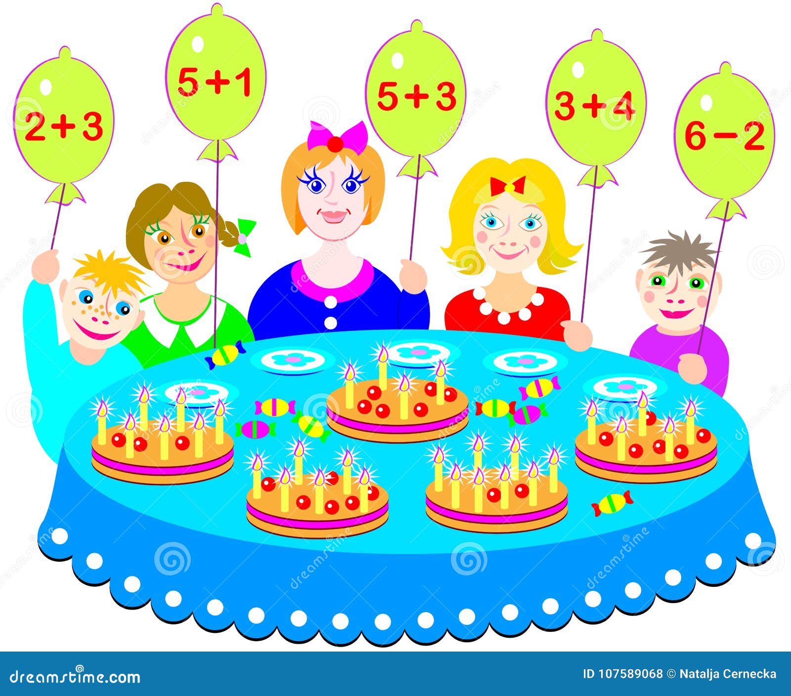 Educational Page on Addition and Subtraction. Which Cake Will Every ...