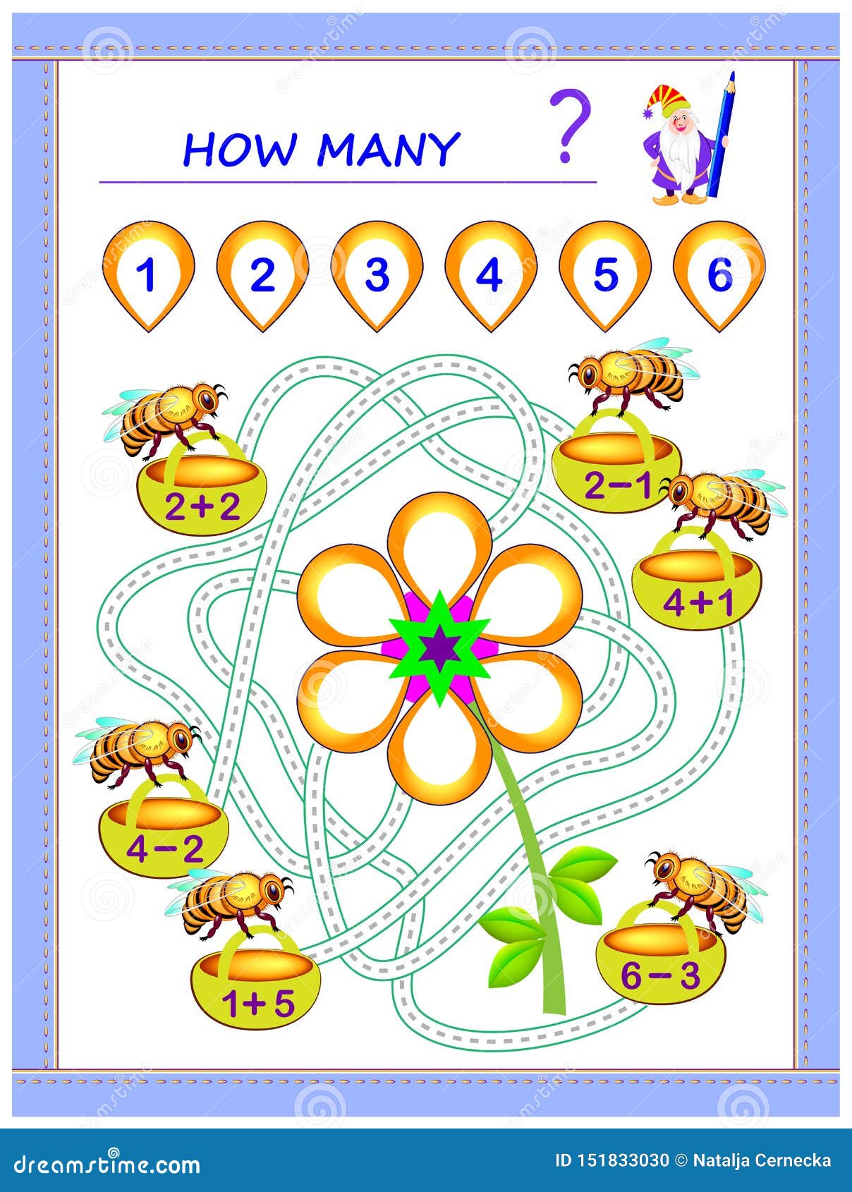 Educational Page for Children Math Book with Exercises on Addition and ...