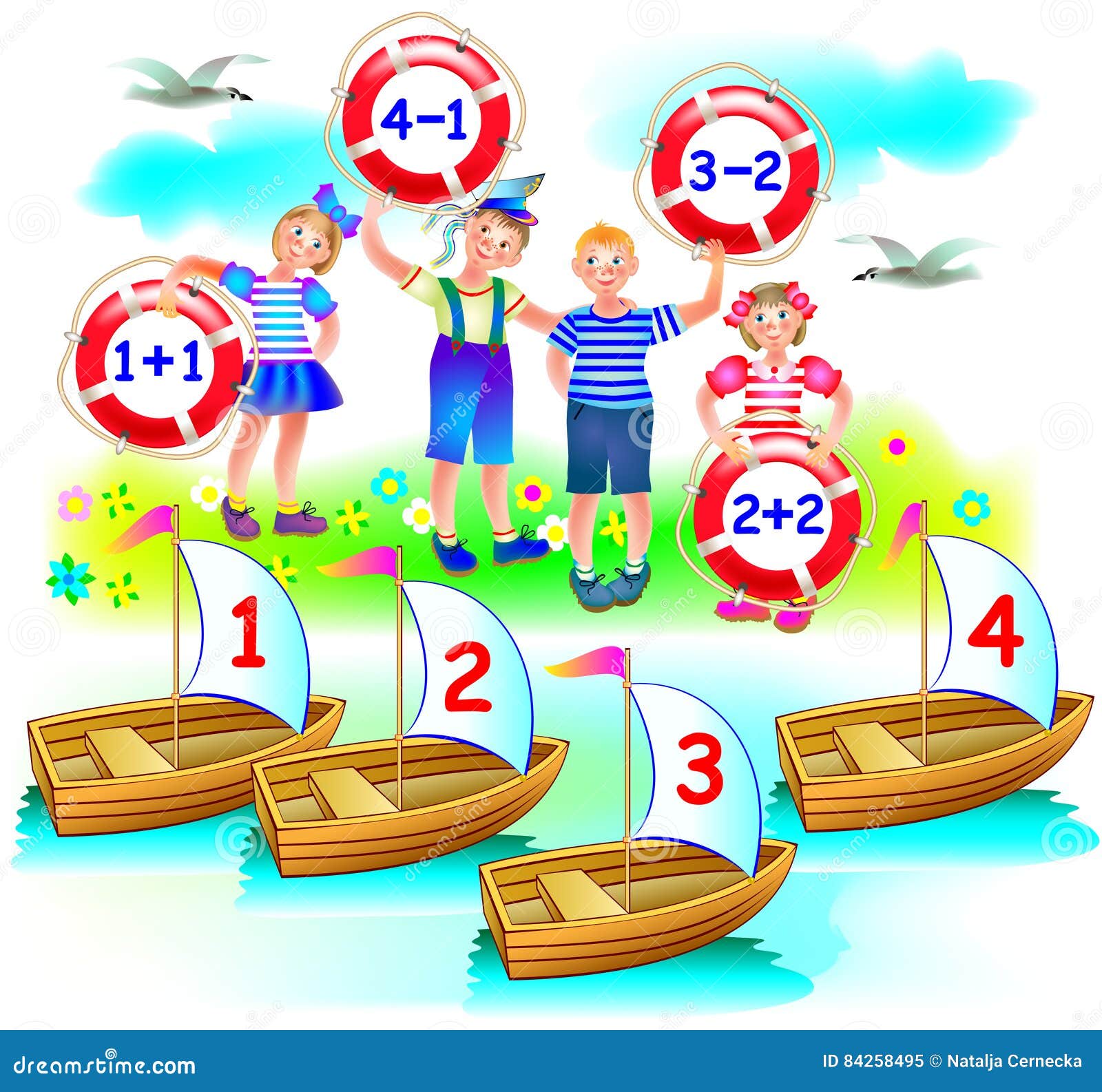 Educational Page with Exercises on Addition and Subtraction. Need To ...