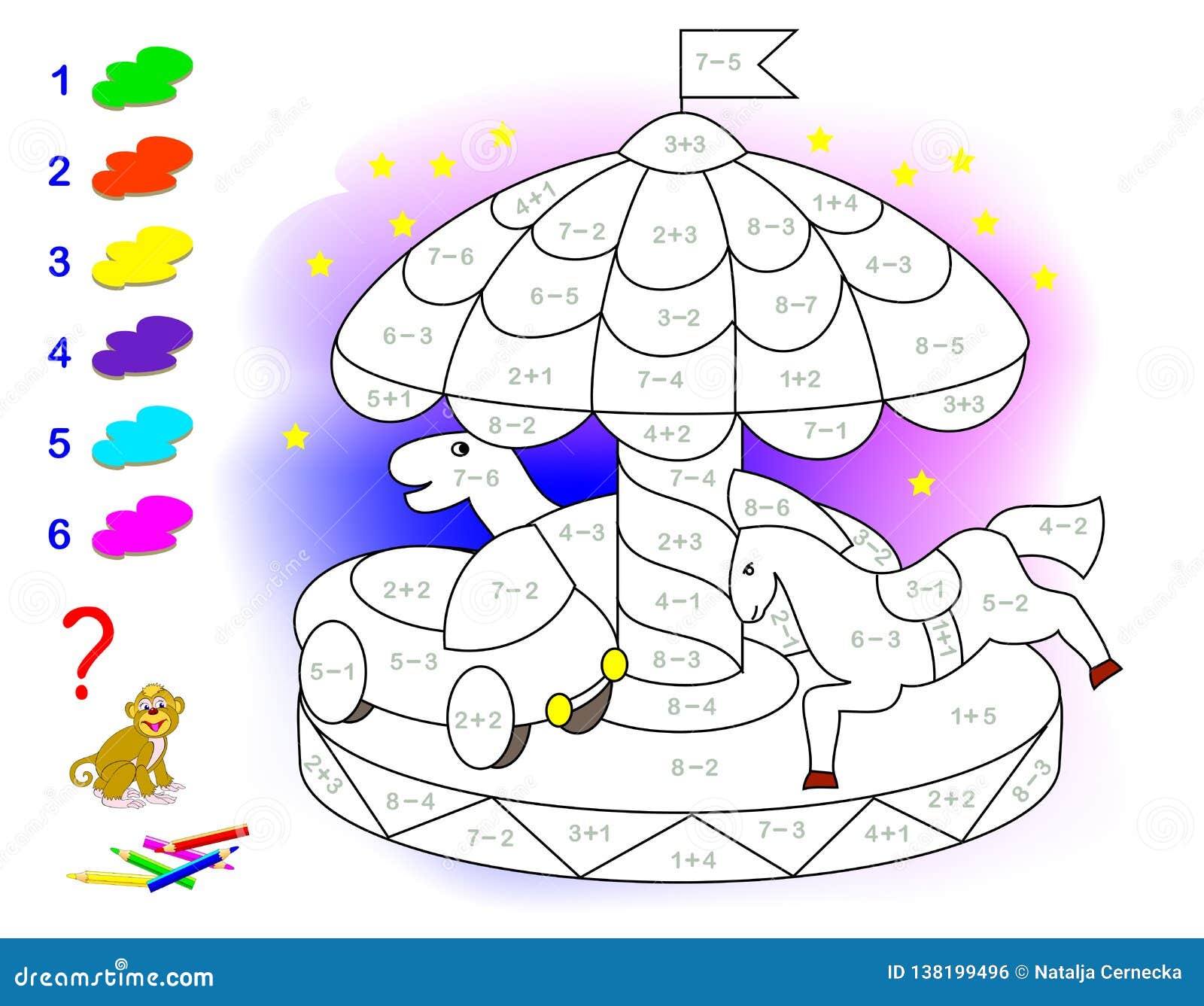 Educational Page With Exercises For Children On Addition And ...