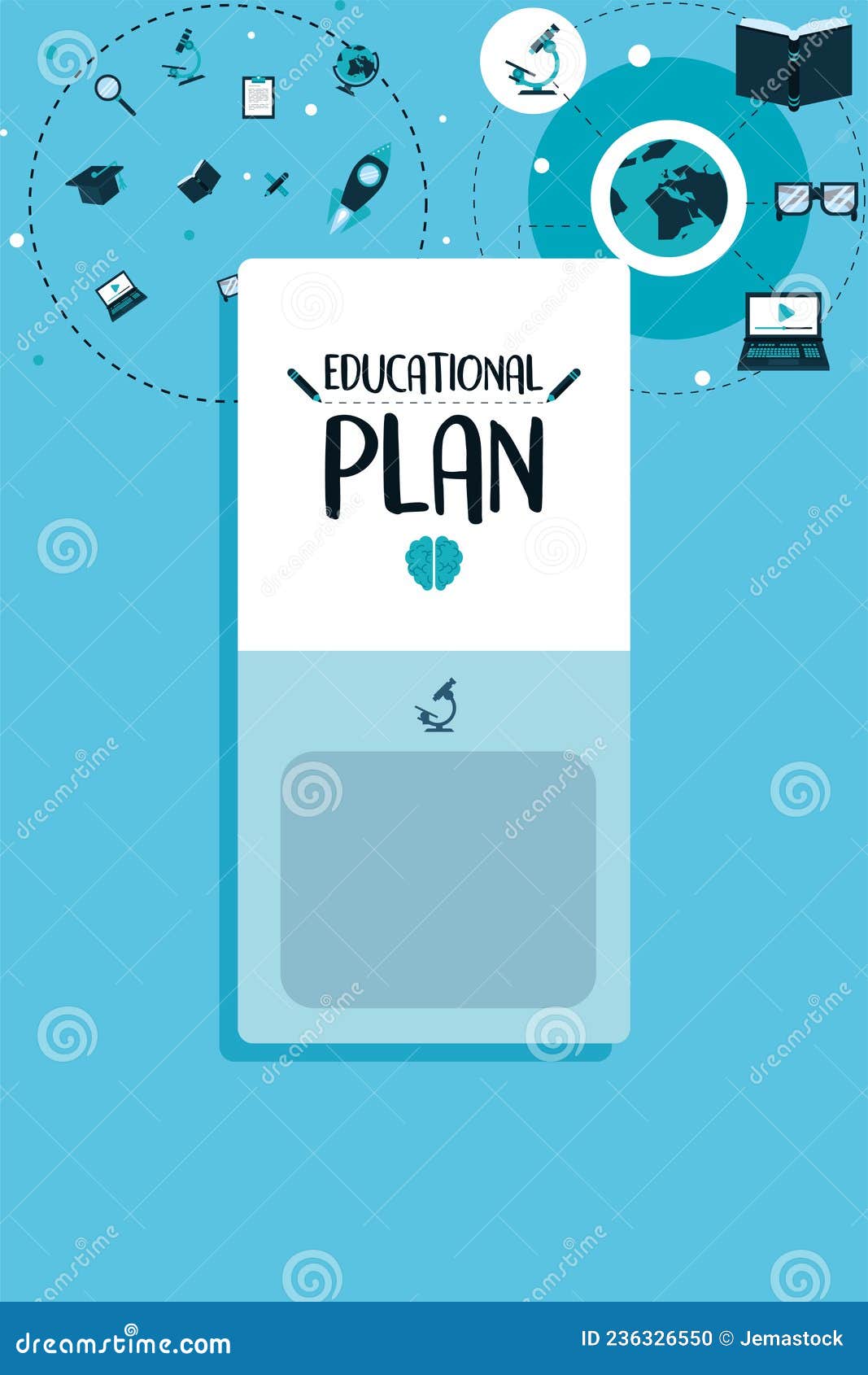 Educational plan concept stock vector. Illustration of educated - 236326550