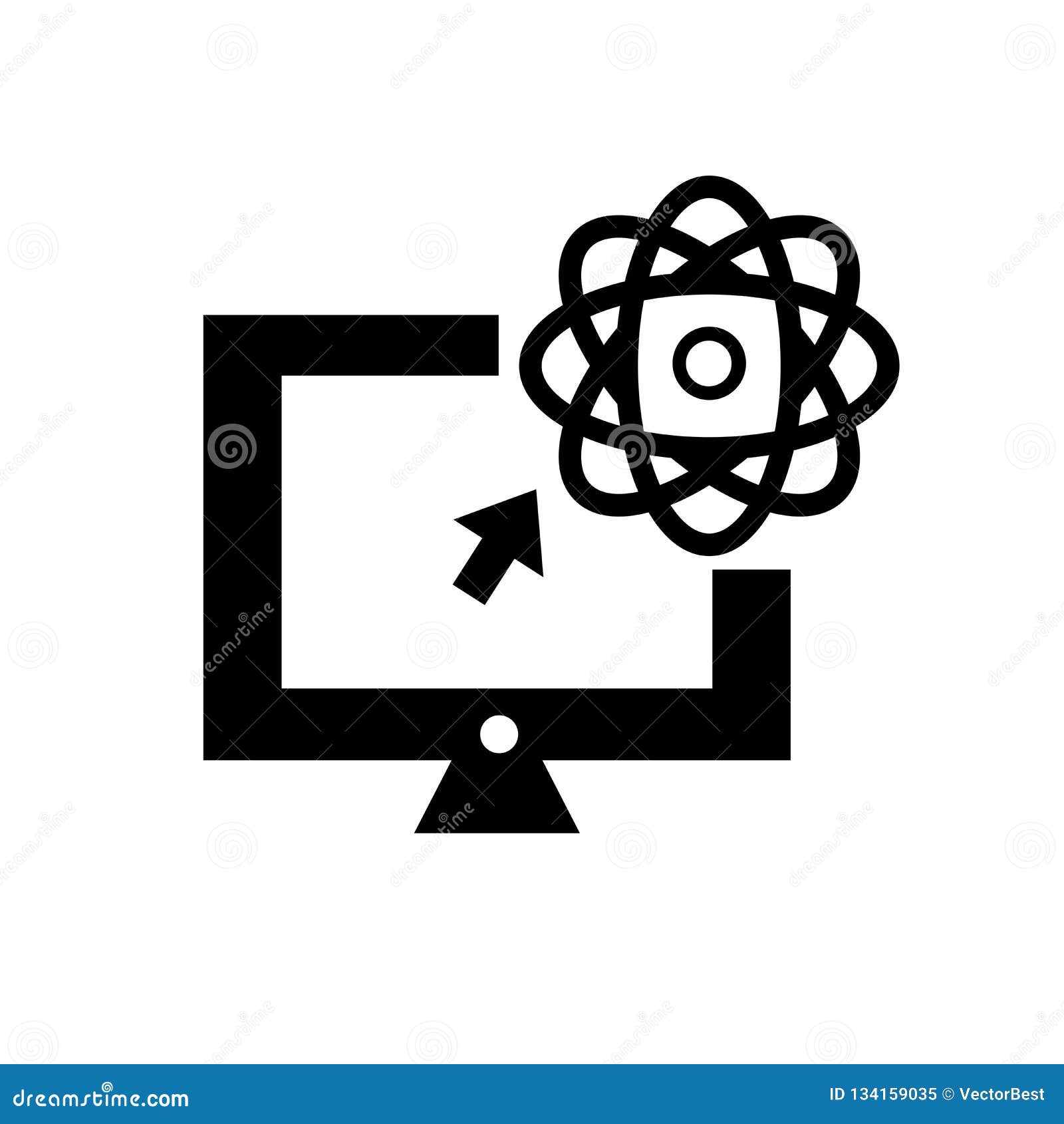 Educational Platform Icon Vector Sign and Symbol Isolated on White ...