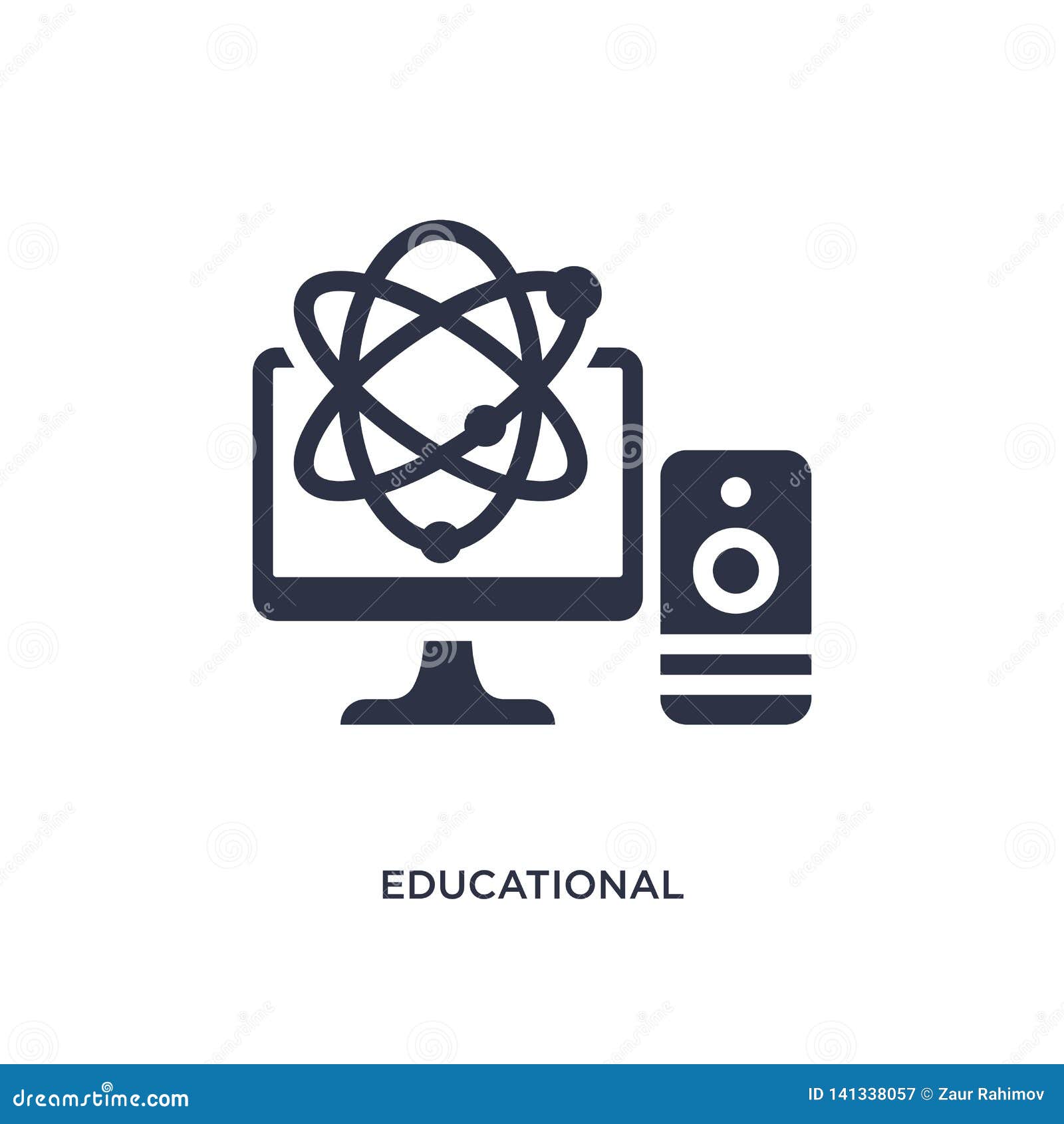 Educational Platform Icon on White Background. Simple Element ...