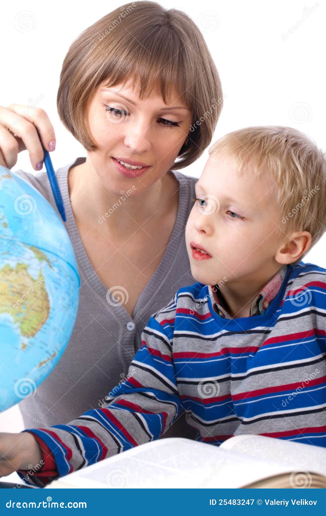 The educational process stock image. Image of caucasian - 25483247