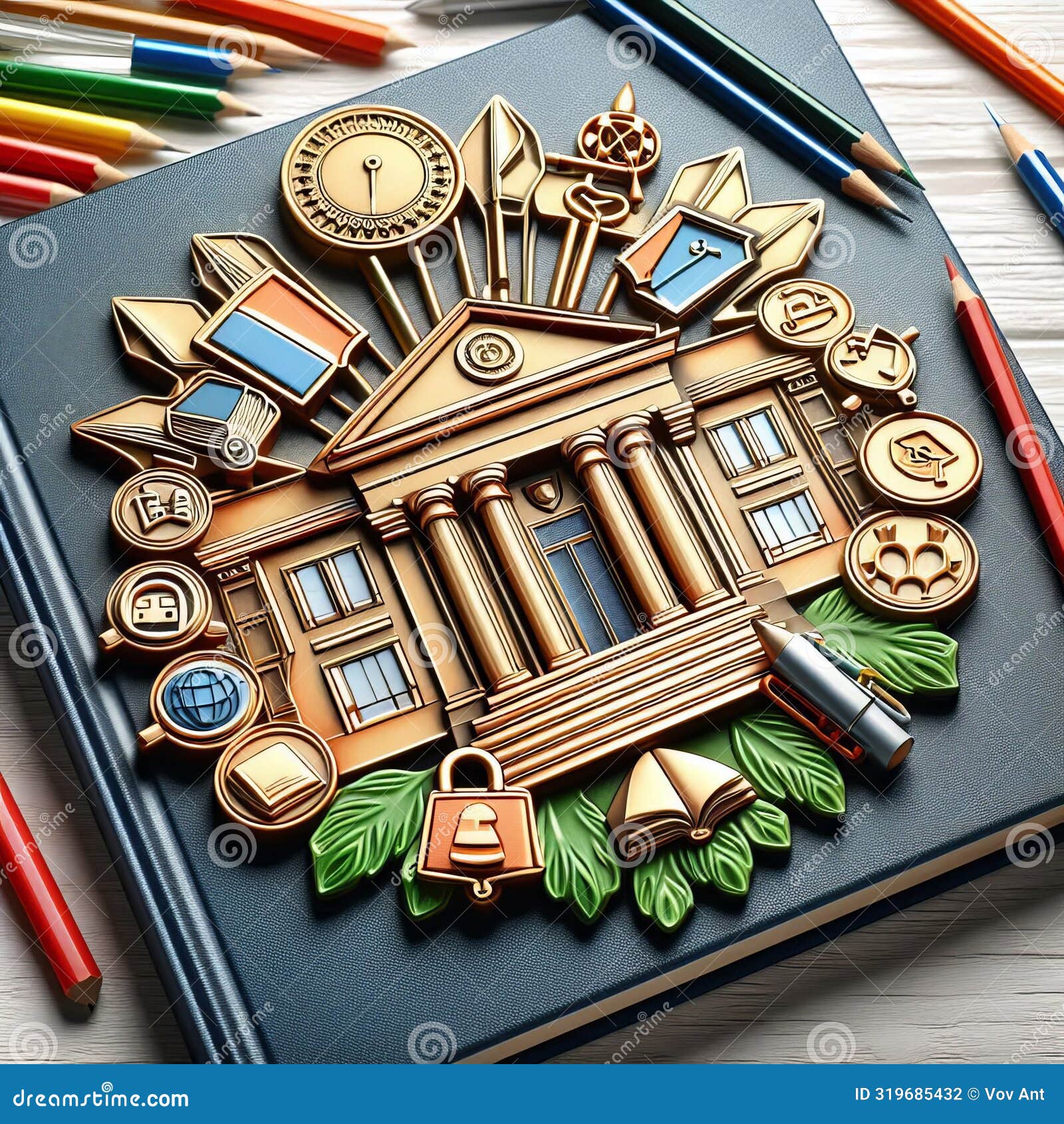 Educational Program Emblem An Emblem Representing Onal Royalty-Free ...