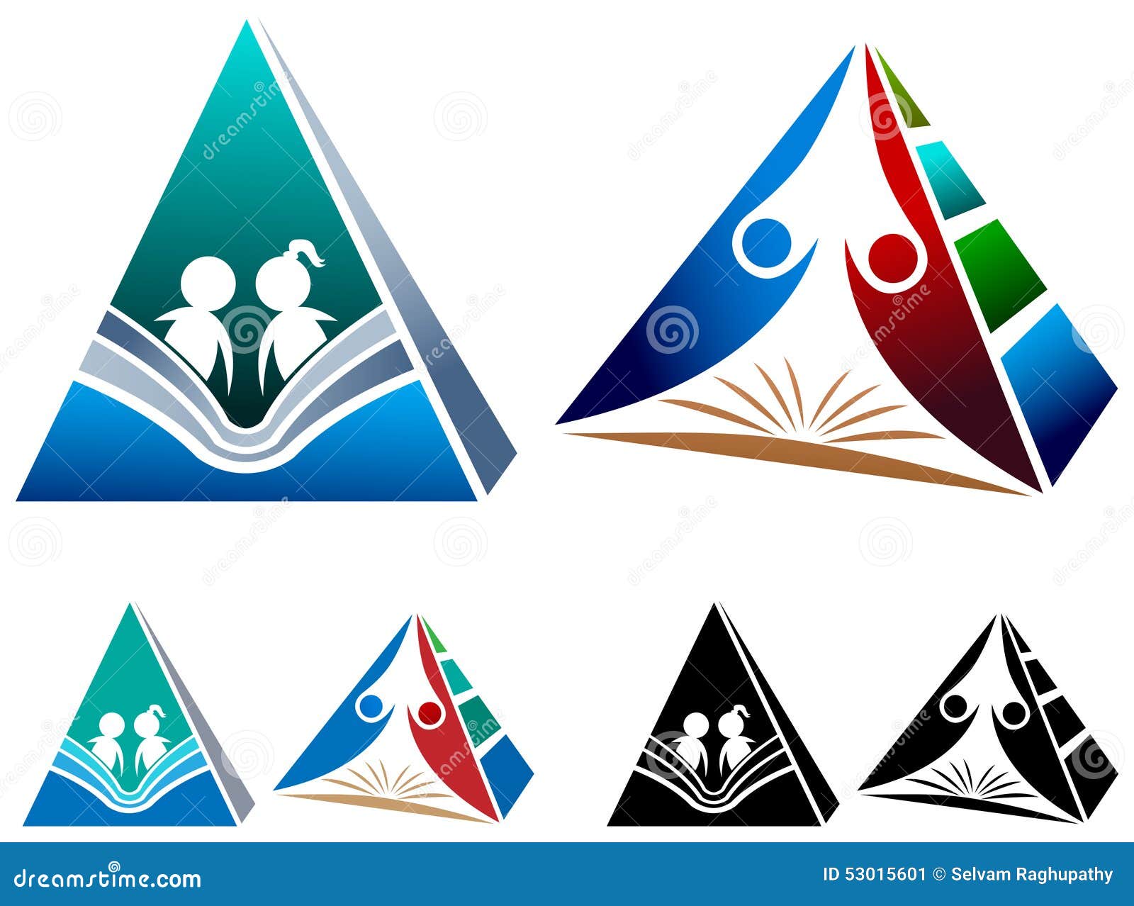 Educational pyramid stock vector. Illustration of education - 53015601