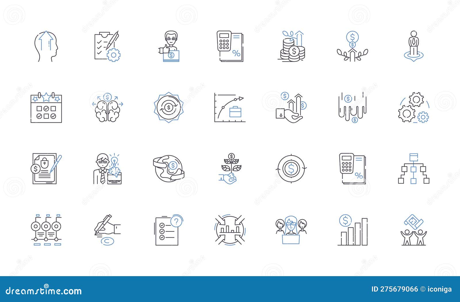 Educational Reform Line Icons Collection. Progress, Change, Innovation ...