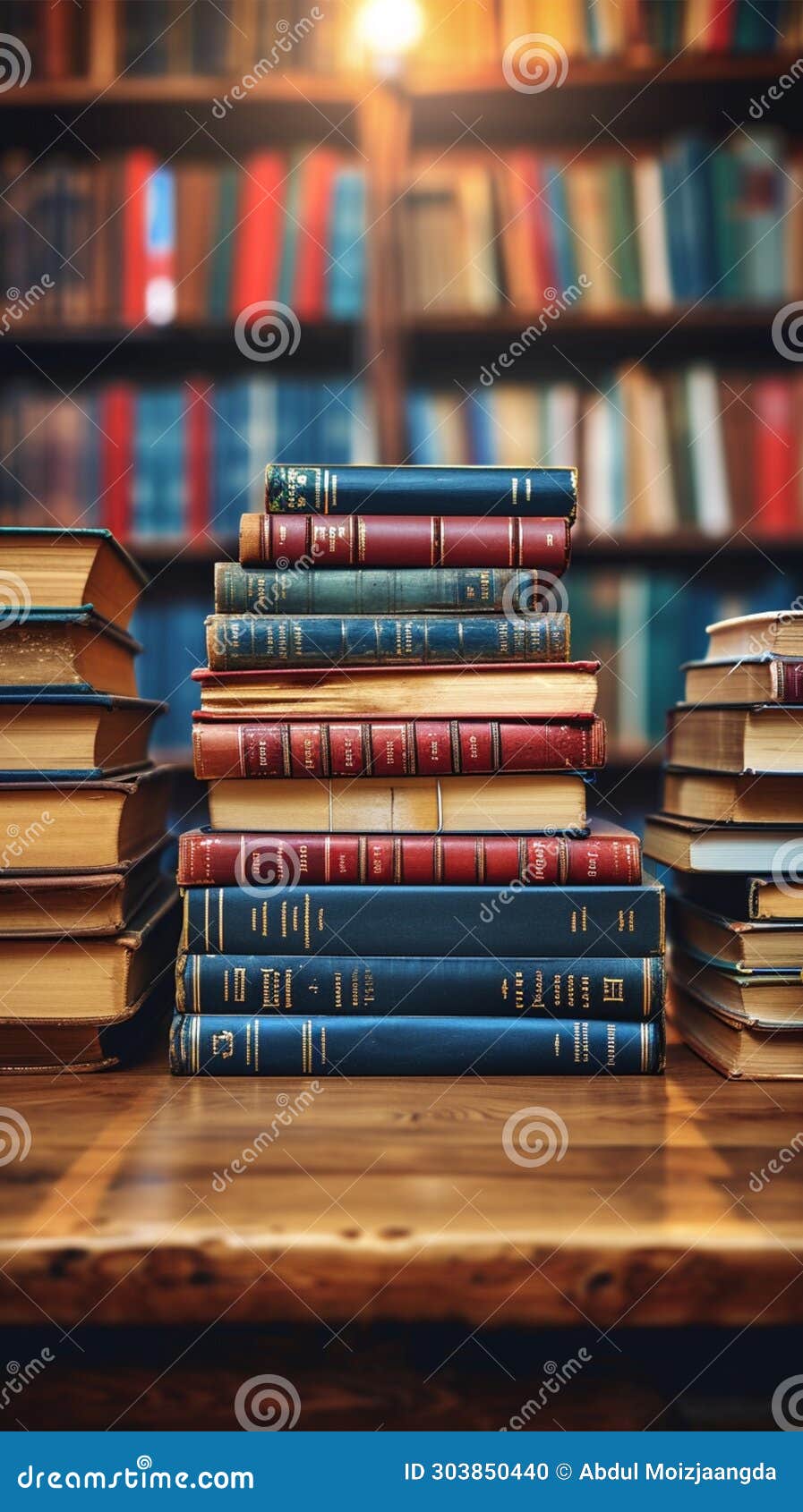 Educational Setting, Library Bookshelf, Back To School, Stack of Books ...
