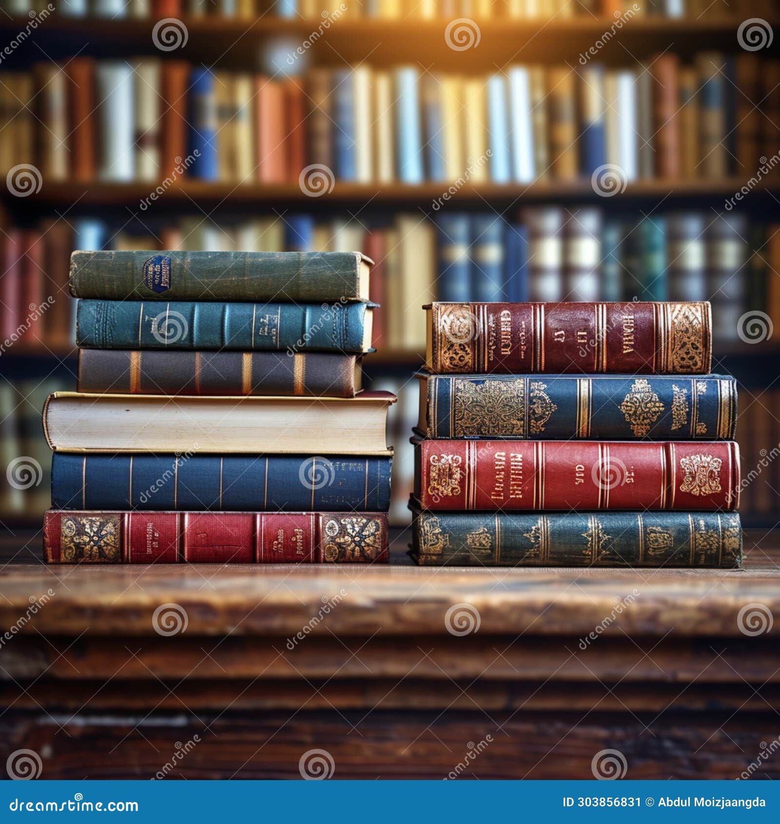 Educational Setting, Library Bookshelf, Back To School, Stack of Books ...