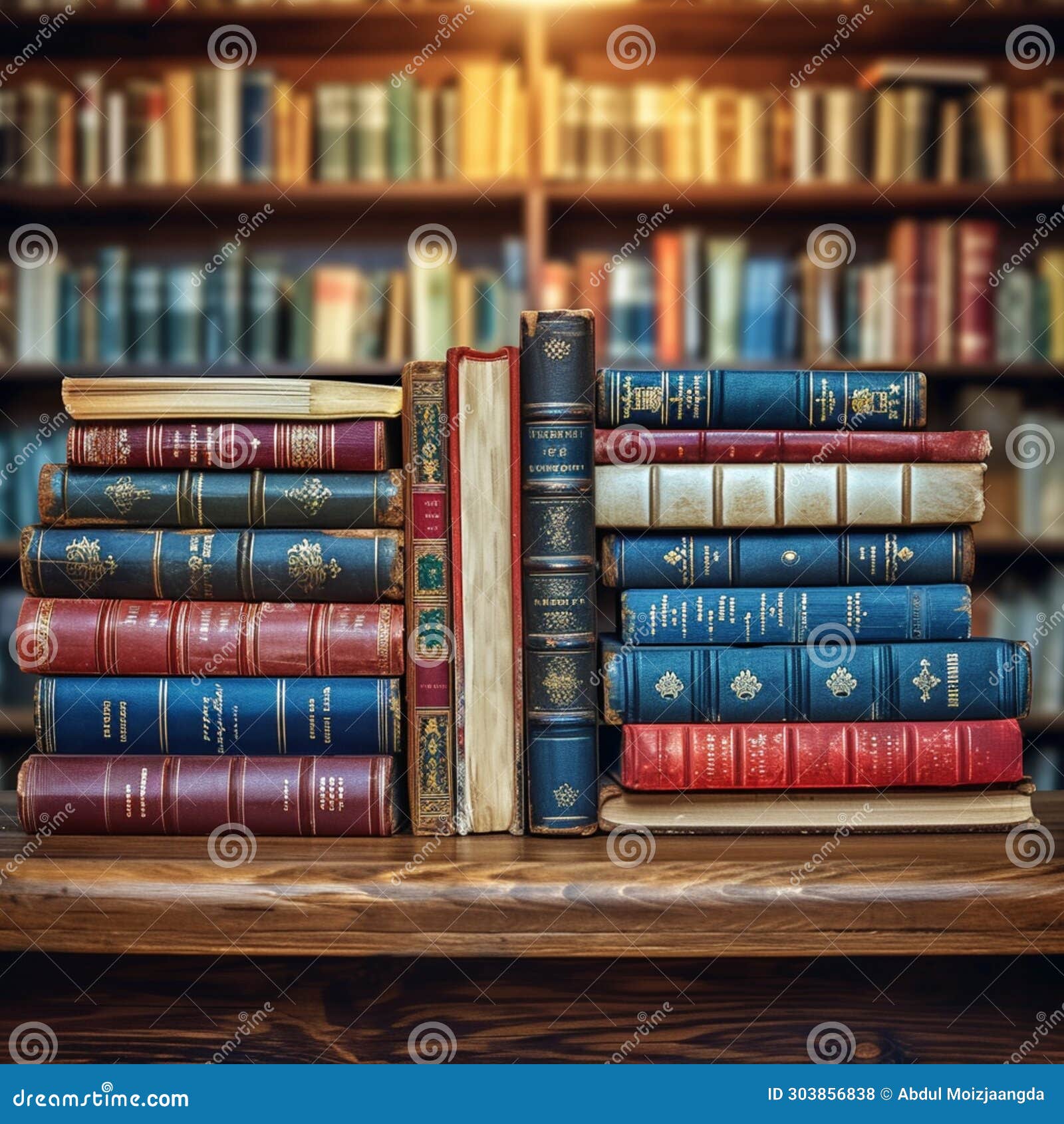 Educational Setting, Library Bookshelf, Back To School, Stack of Books ...