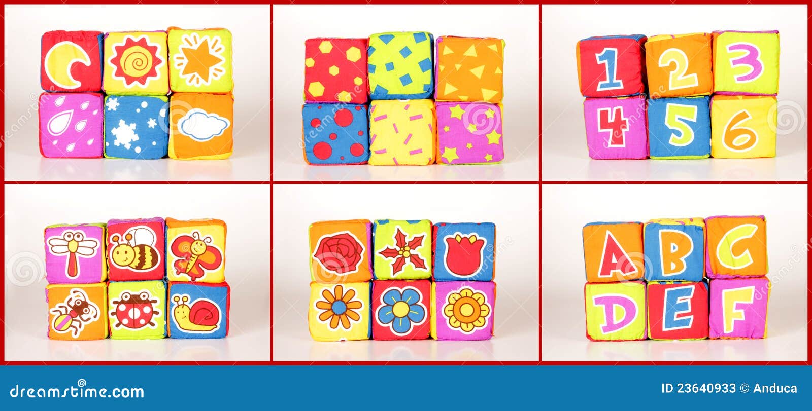 Educational soft cubes stock image. Image of facade, clouds - 23640933