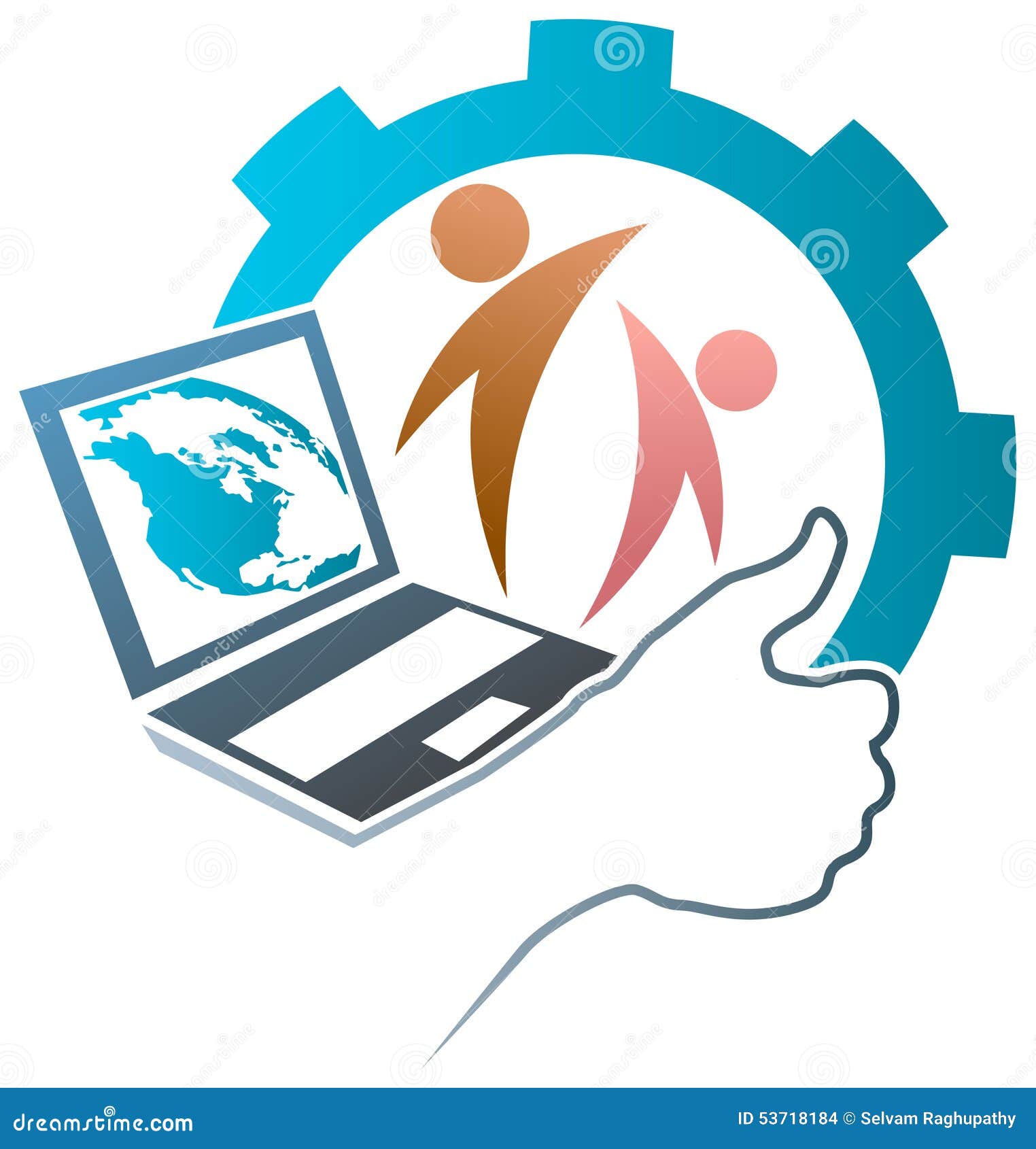 Educational team stock vector. Illustration of collage - 53718184