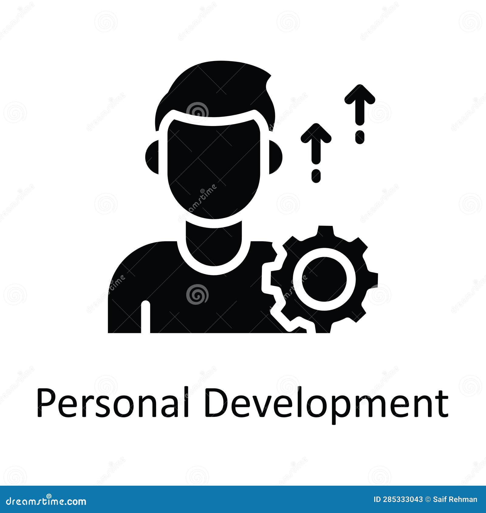 Personal Development Vector Solid Icon Design Illustration. Educational ...