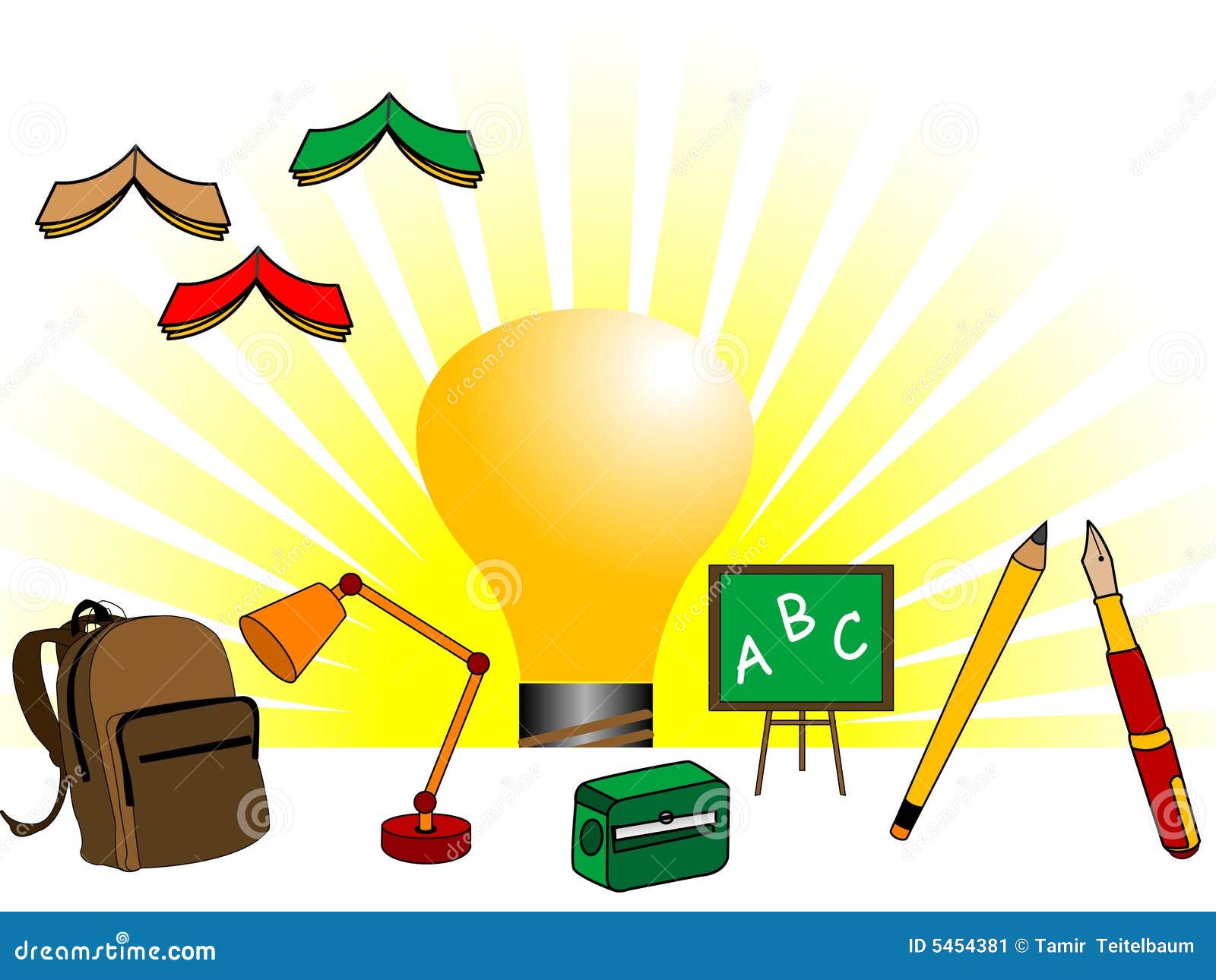 Educational things stock illustration. Illustration of creative - 5454381