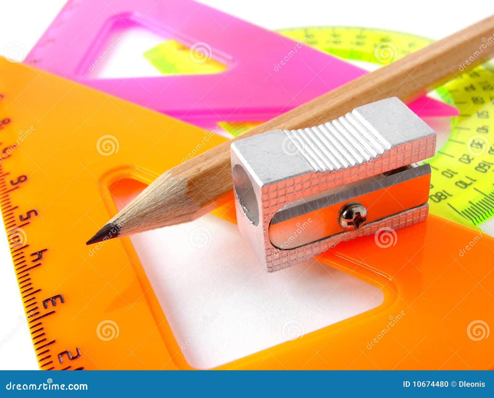 Educational tools set stock photo. Image of angle, sharpener - 10674480
