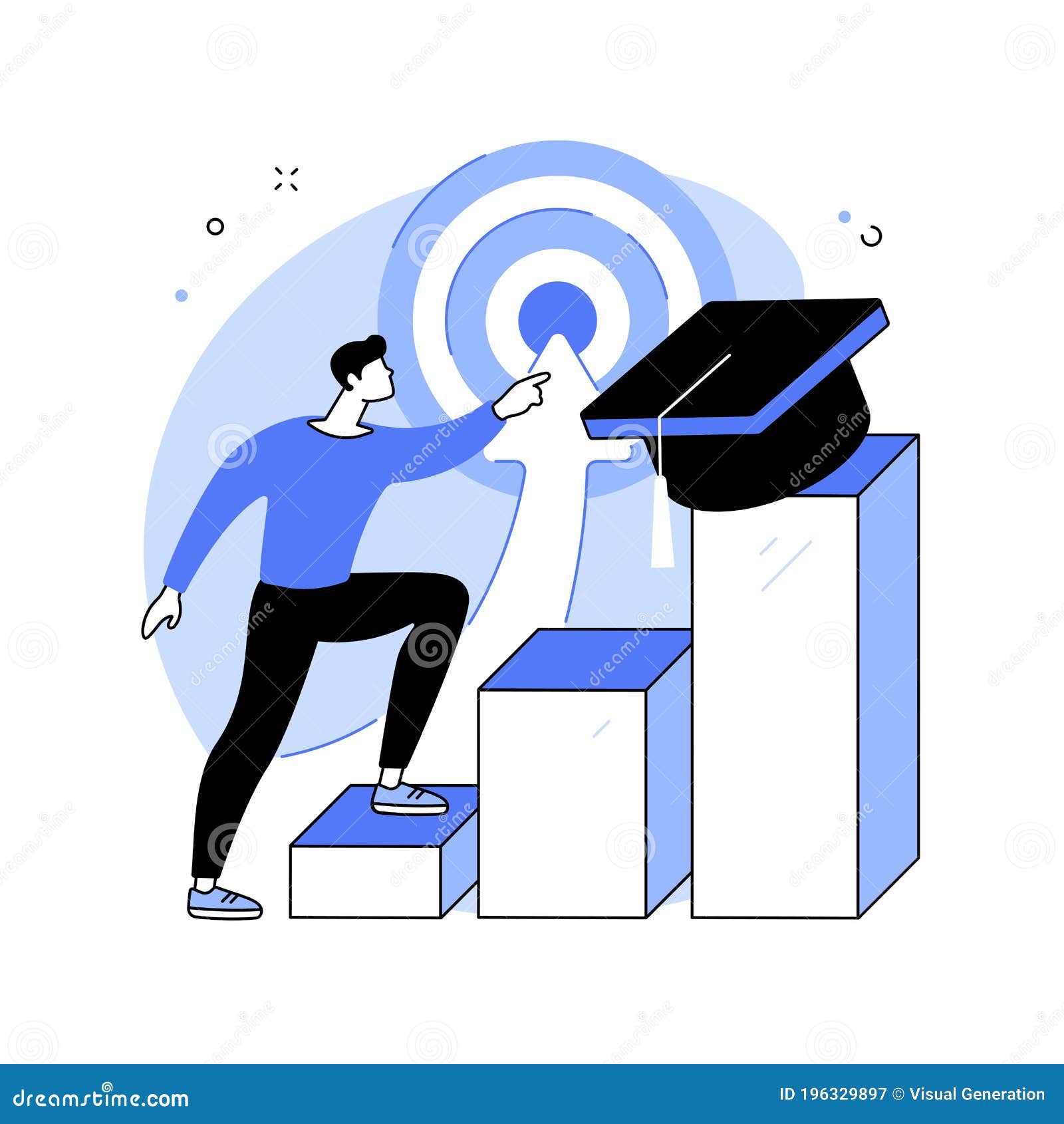 Educational Trajectory Abstract Concept Vector Illustration. Stock ... Educational Trajectory Abstract Concept Vector Illustration. Stock ...