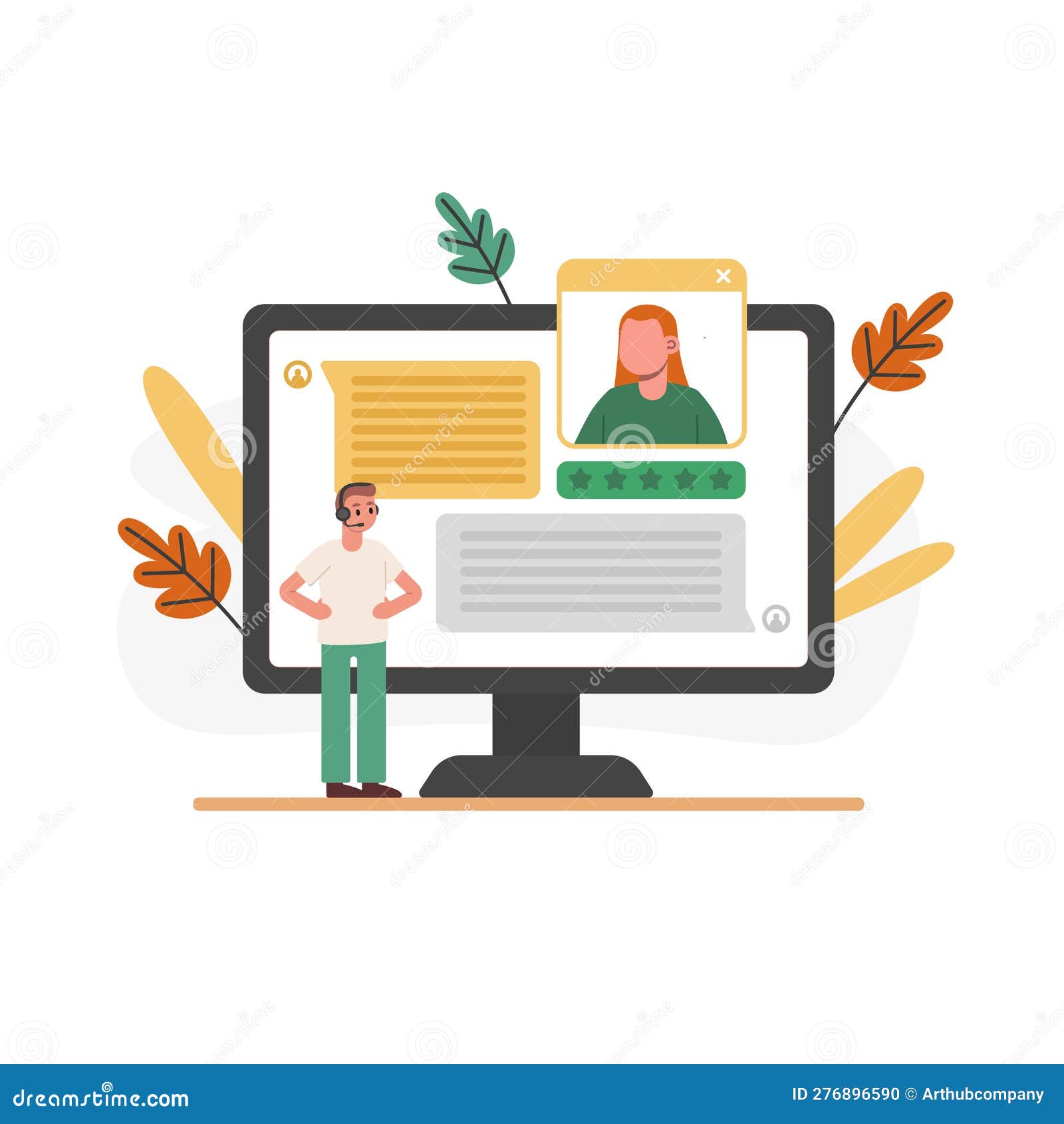 Educational User Interface. Demonstration on Screen Stock Vector ...