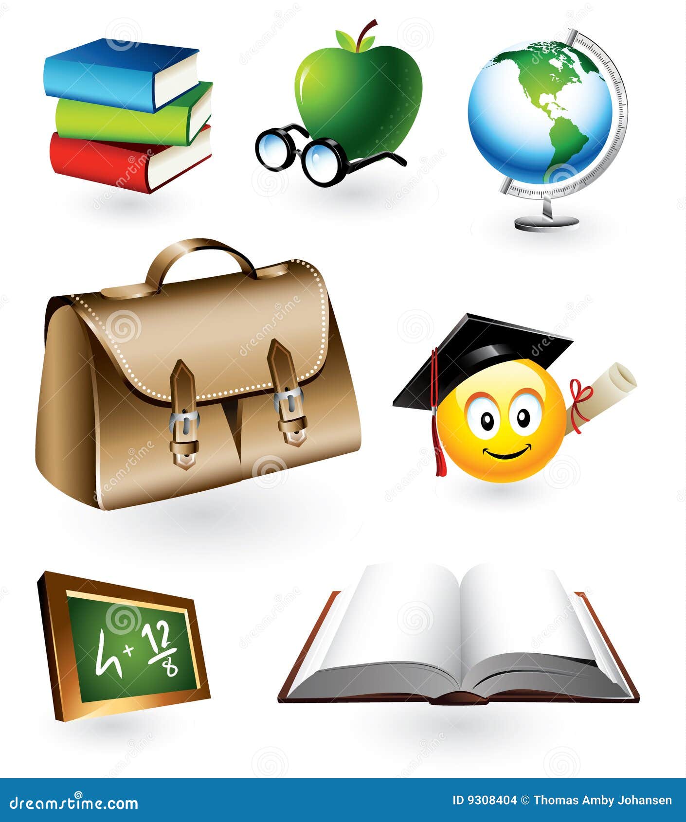 Educational Vector Elements Stock Vector - Illustration of pupil, icon ...