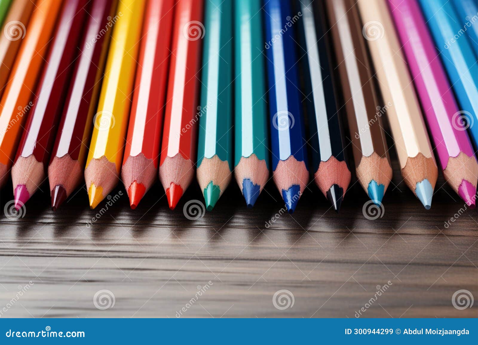 Educational Vibrance School Pencils Presenting an Array of Lively ...