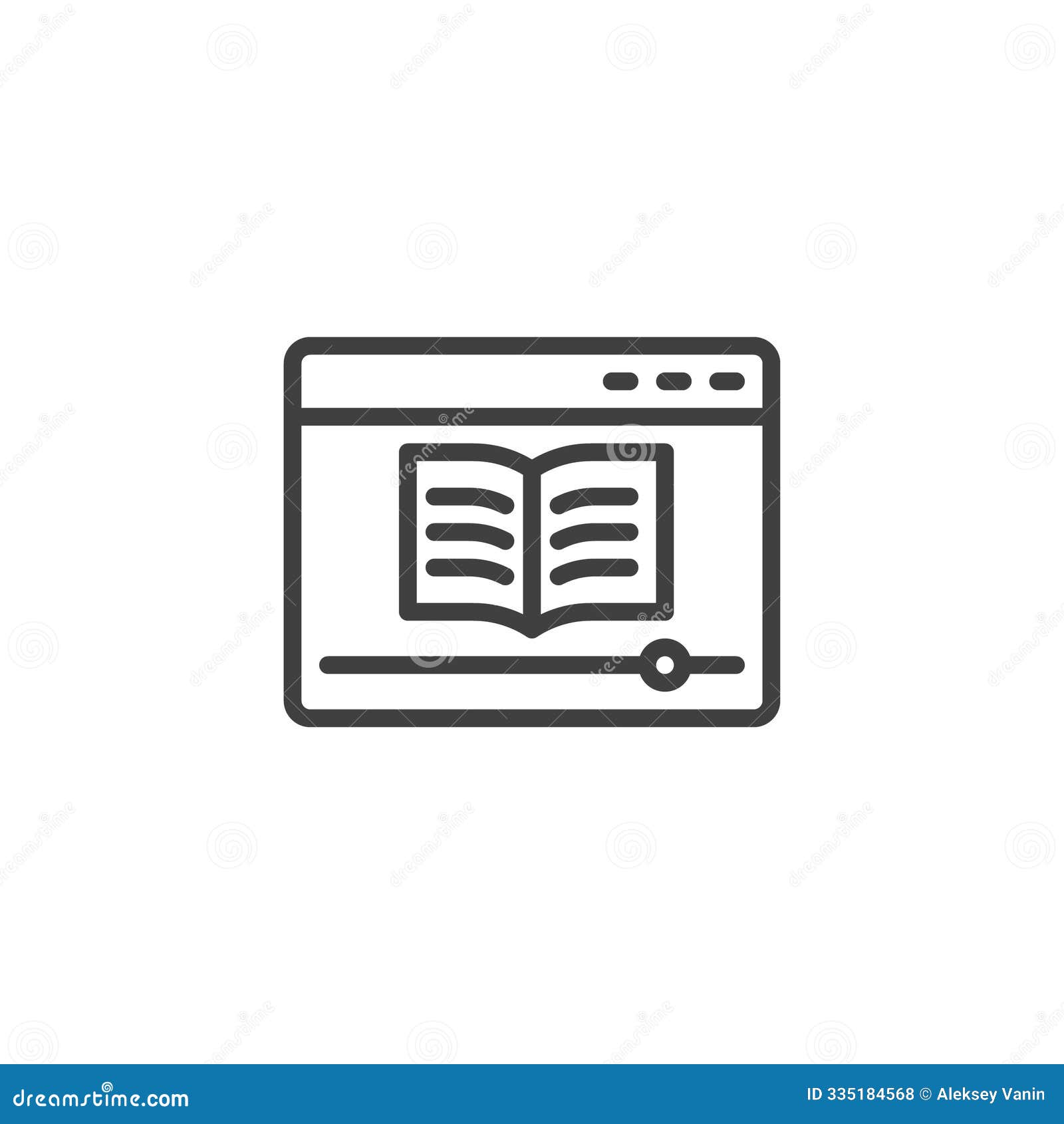 Educational Video Concept Vector Linear Icon Isolated On Transparent ...