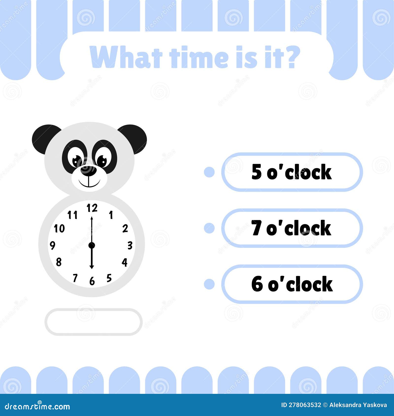 Educational Worksheets for Kids with Clock. Learning Time Game on the ...