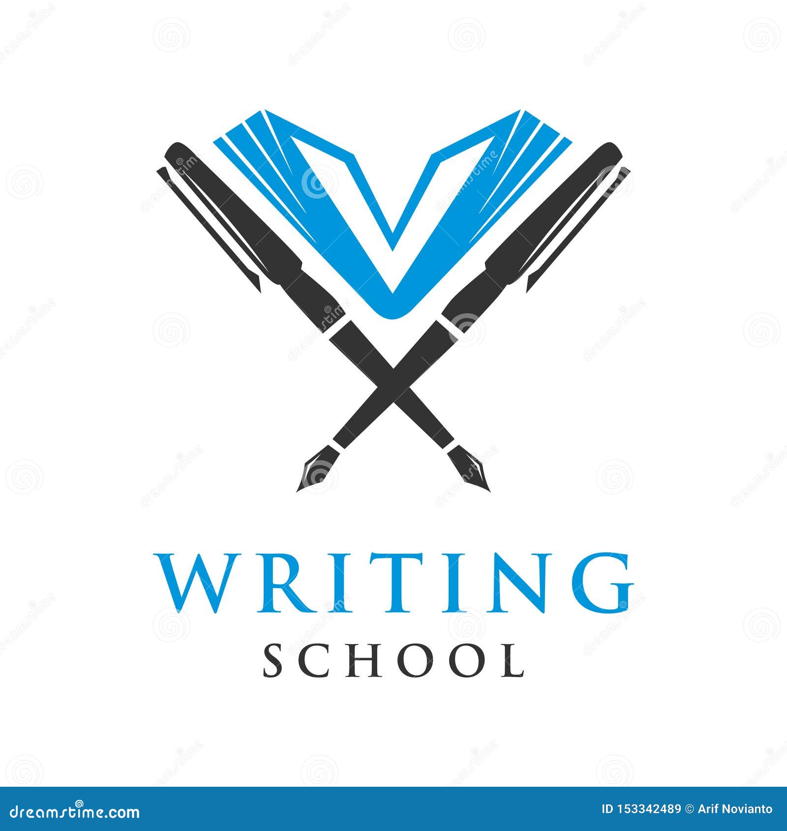 Educational writing logo stock illustration. Illustration of isolated ...
