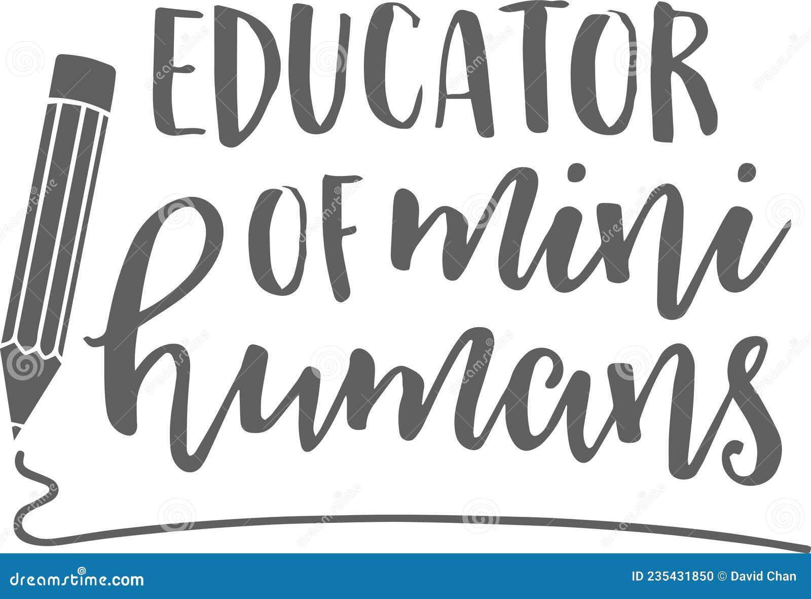 Teachers Gonna Teach. Teacher`s Day Hand Lettering. Calligraphy Vector ...